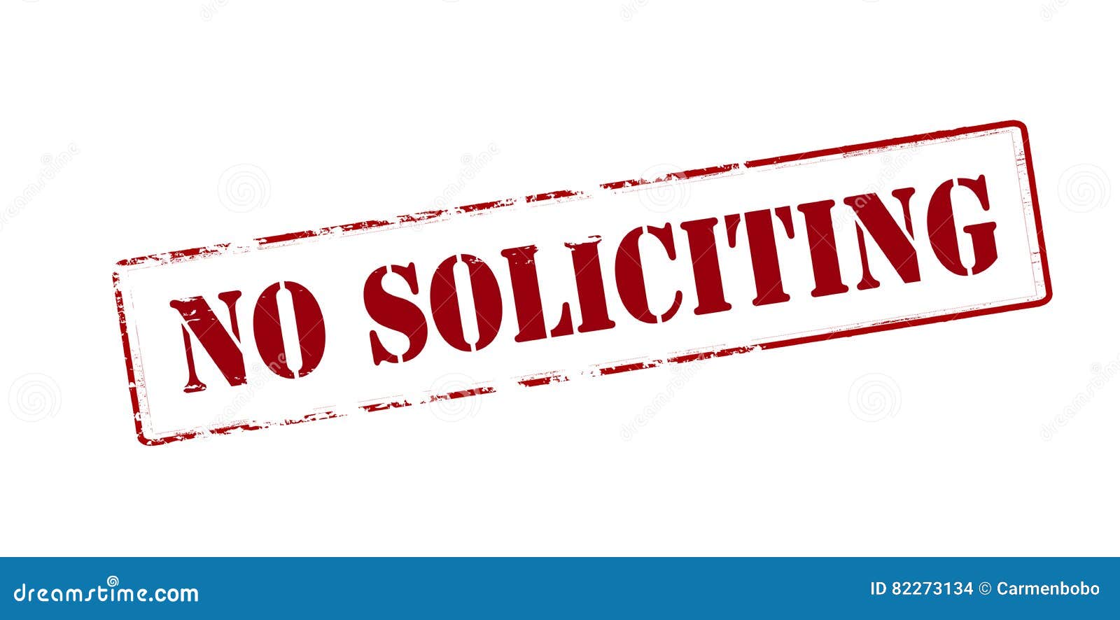 No soliciting stock vector. Illustration of claim, request - 82273134