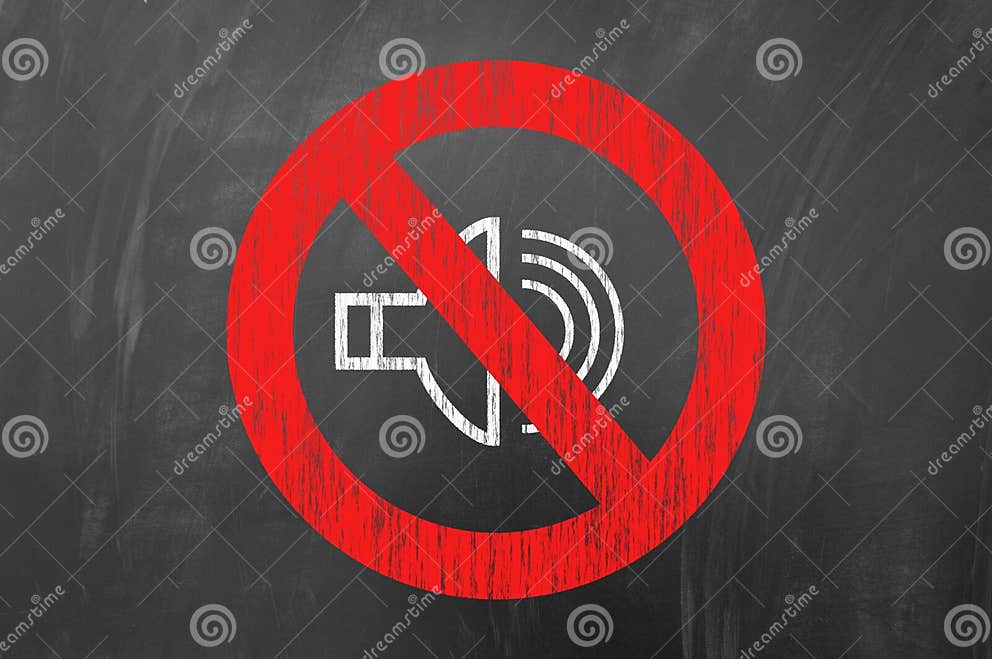 No sound stock illustration. Illustration of graphic - 48622303