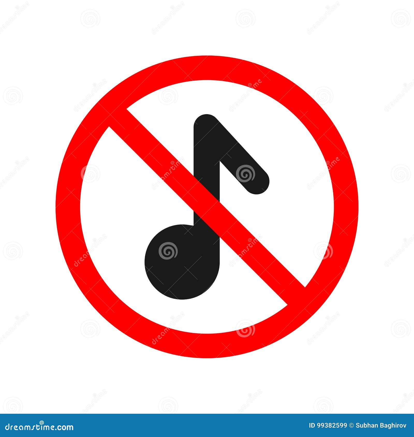 No sounds allowed sign stock vector. Illustration of allowed - 99382599