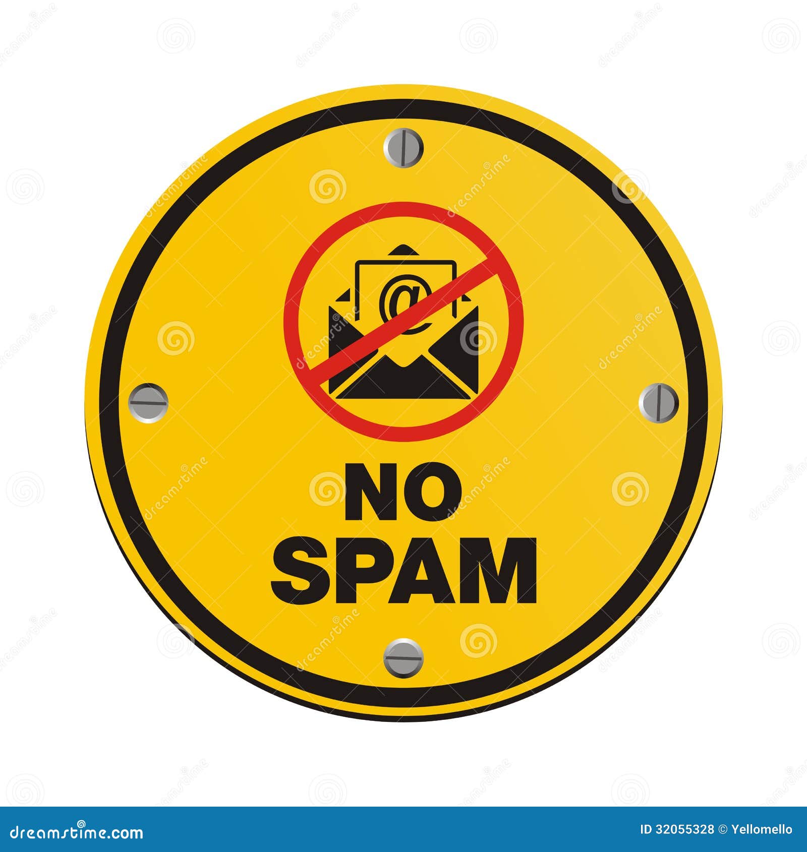 No spam circle sign stock photo. Image of hacking, negative - 32055328