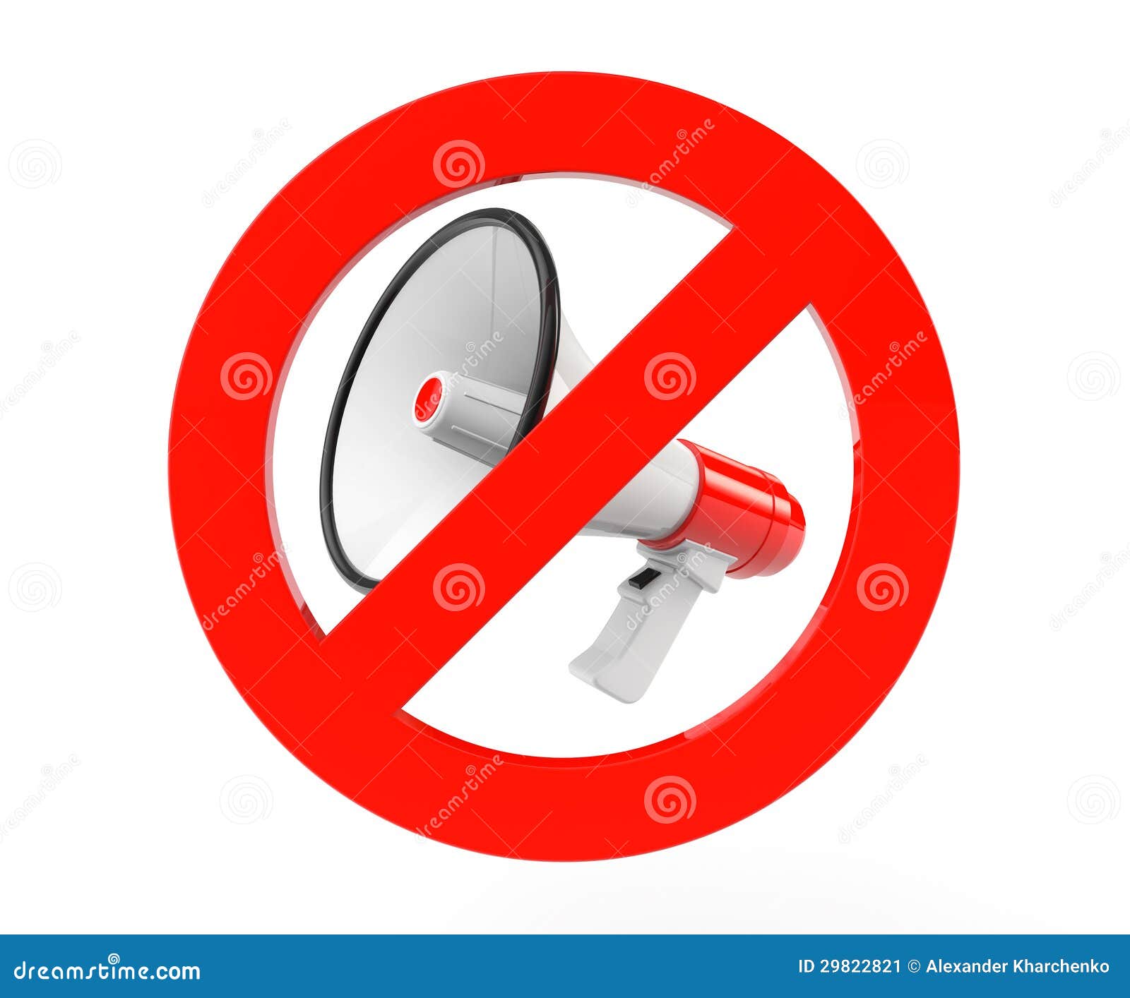 No Noise Allowed Stock Photography | CartoonDealer.com #34457186