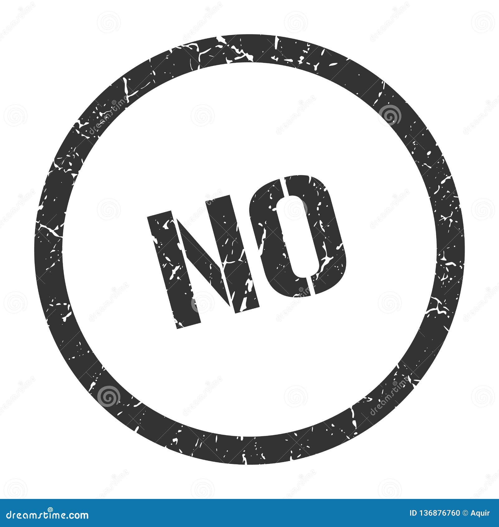 No stamp stock vector. Illustration of insignia, black - 136876760