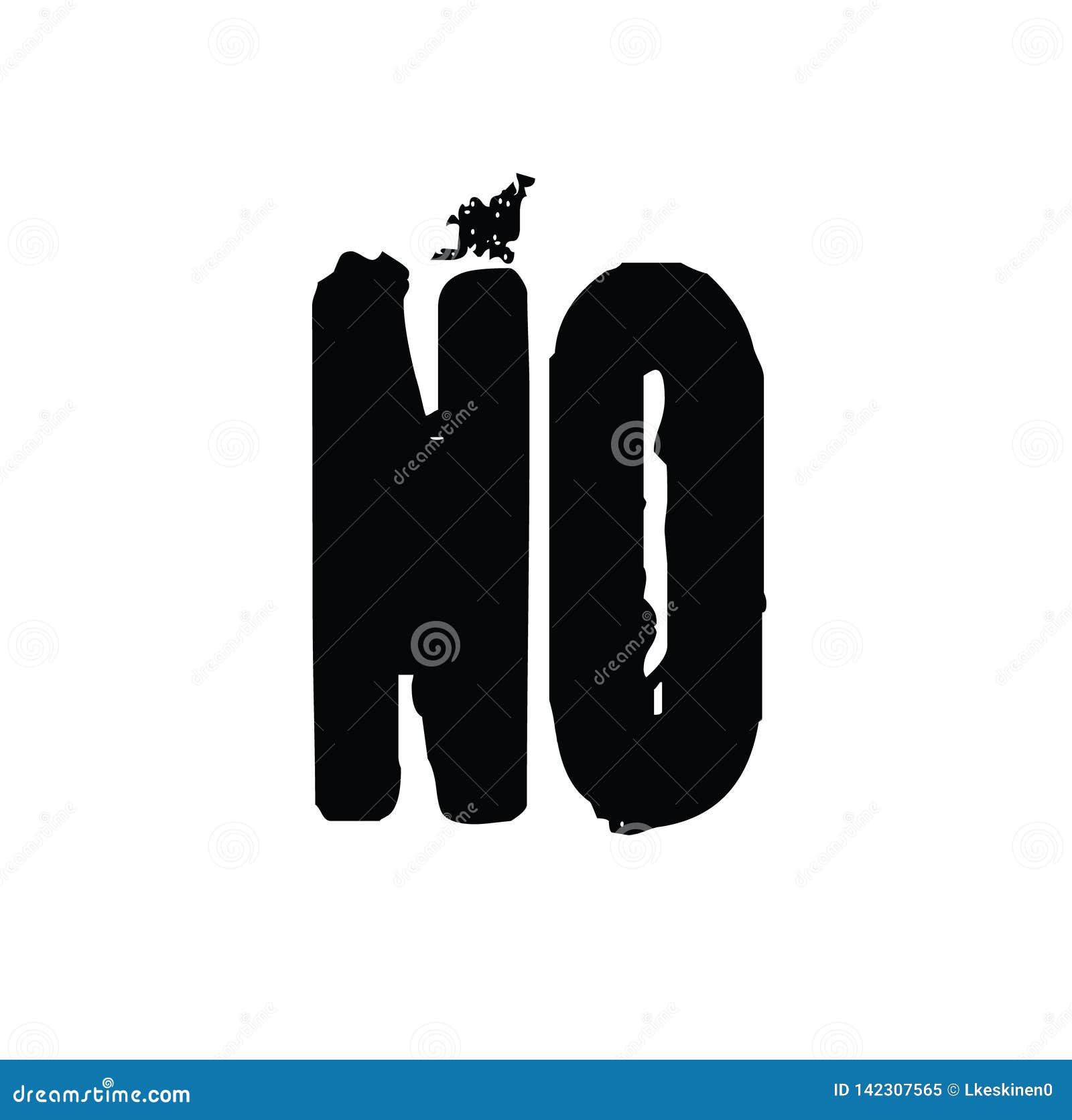 No stamp illustration stock vector. Illustration of decision - 142307565