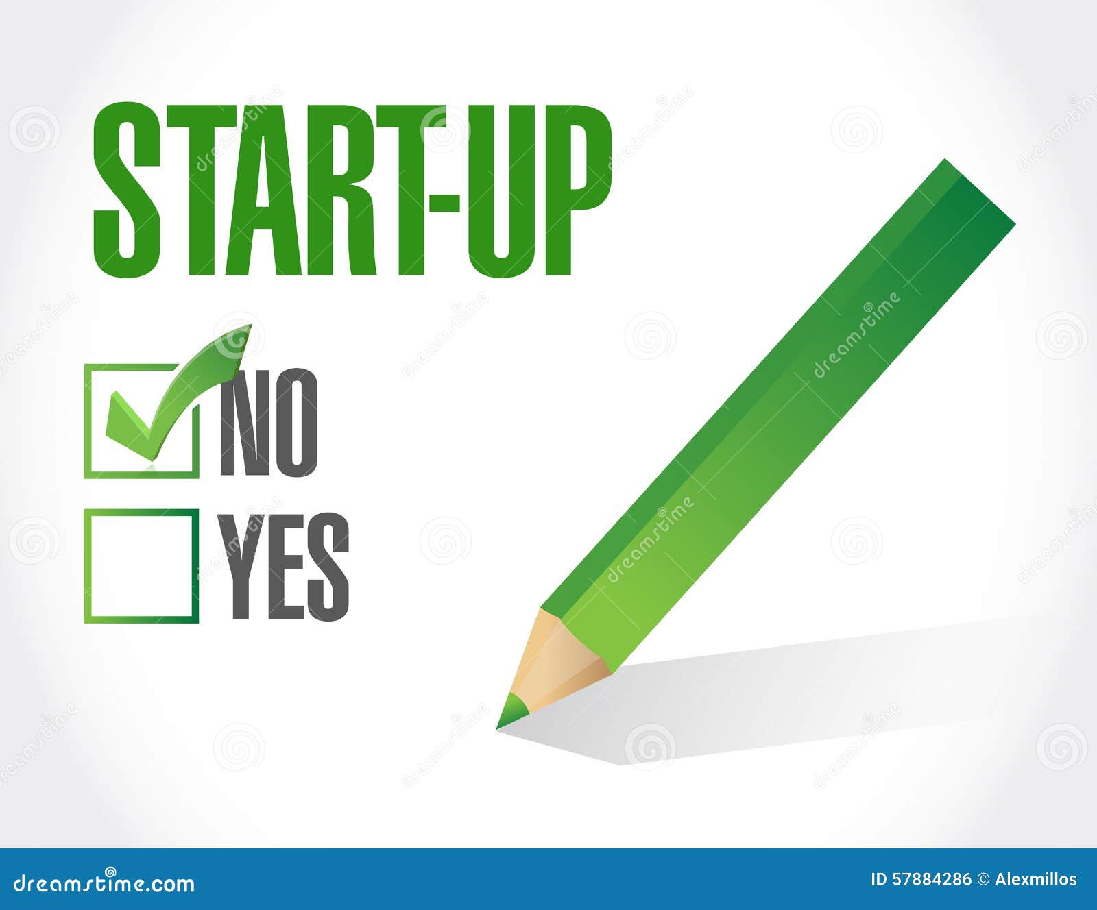 No Start-up Sign Concept Illustration Stock Illustration - Illustration ...