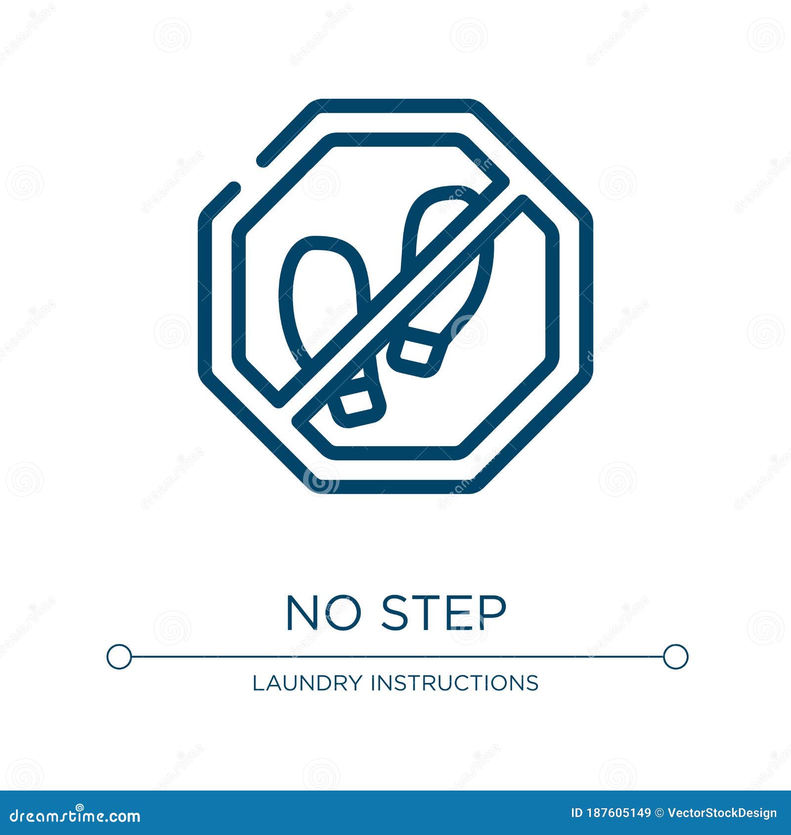 No Step Icon. Linear Vector Illustration from Pictograms Collection ...