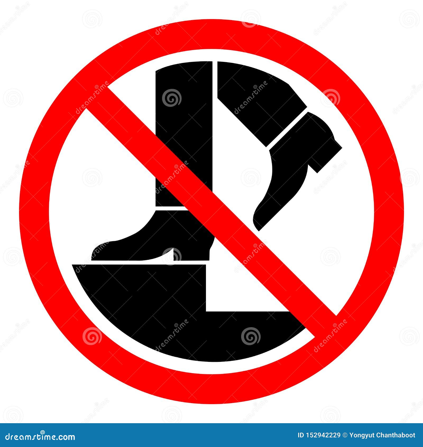 No Step Symbol Sign, Vector Illustration, Isolate on White Background ...
