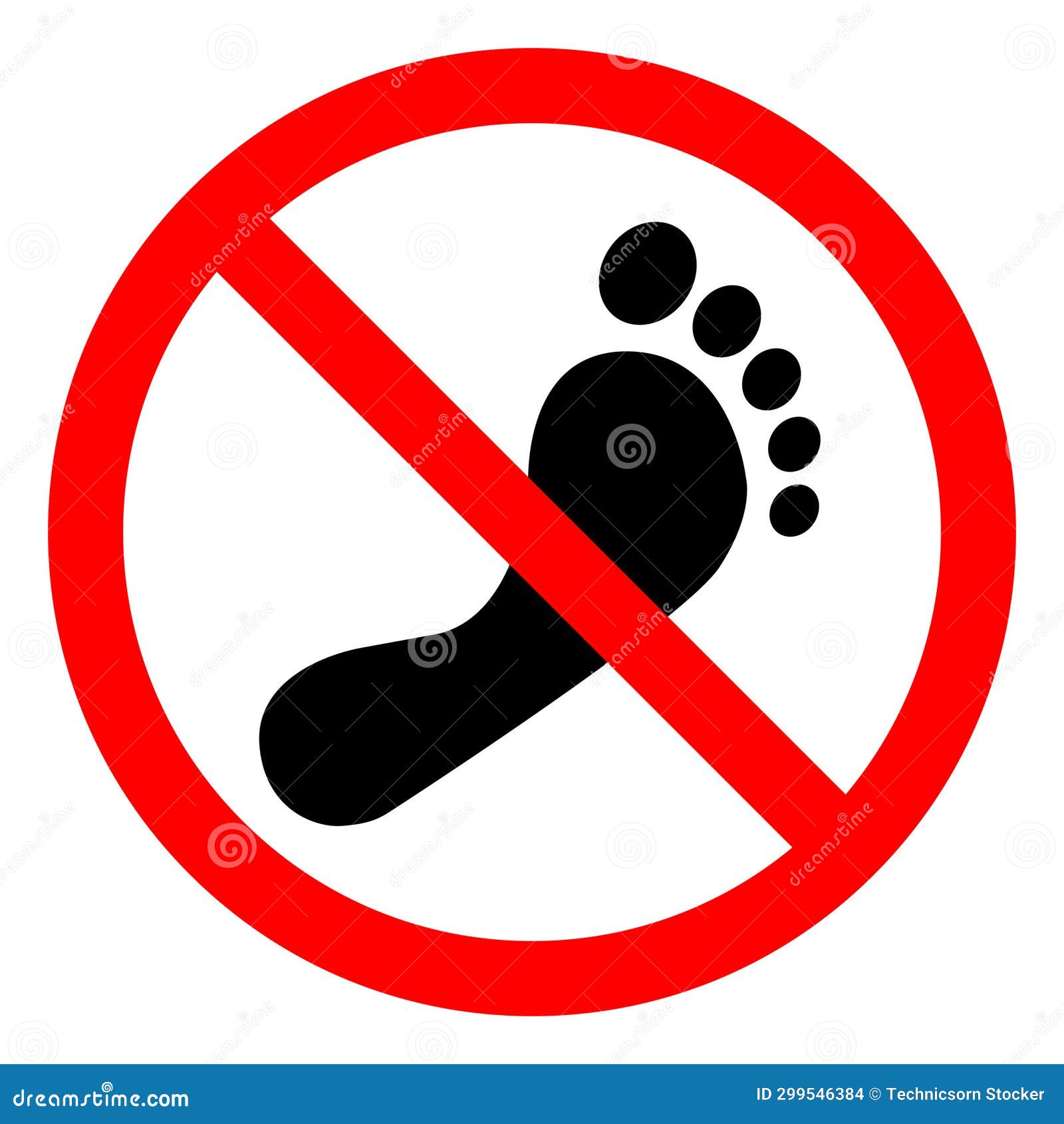 No Step Symbol Sign ,Vector Illustration, Isolate on White Background ...