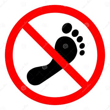 No Step Symbol Sign ,Vector Illustration, Isolate on White Background ...