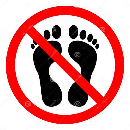No Step Symbol Sign, Vector Illustration, Isolate on White Background ...