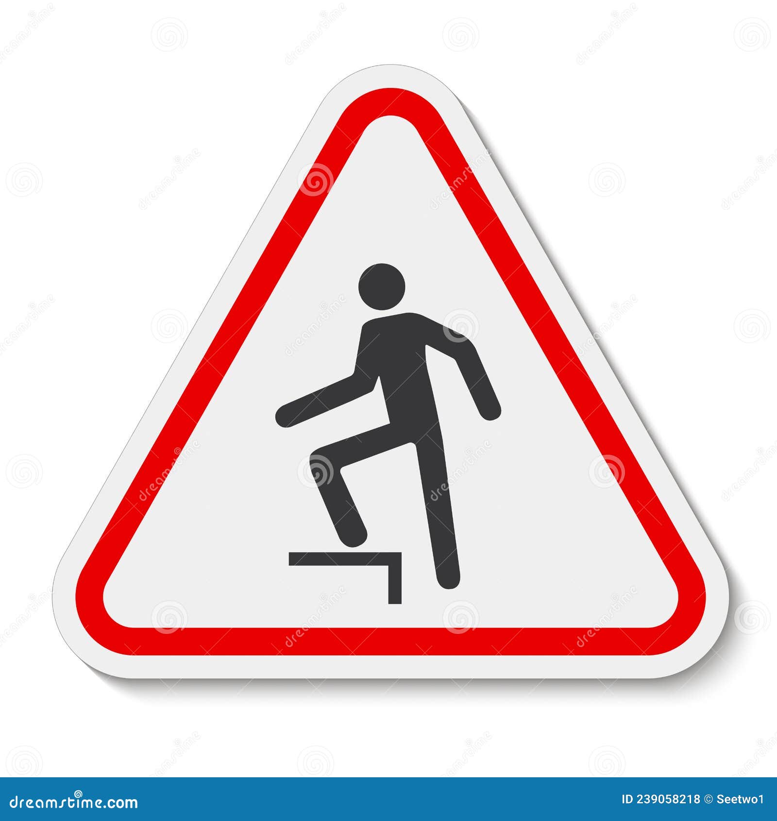 No Stepping Symbol on White Background Stock Vector - Illustration of ...