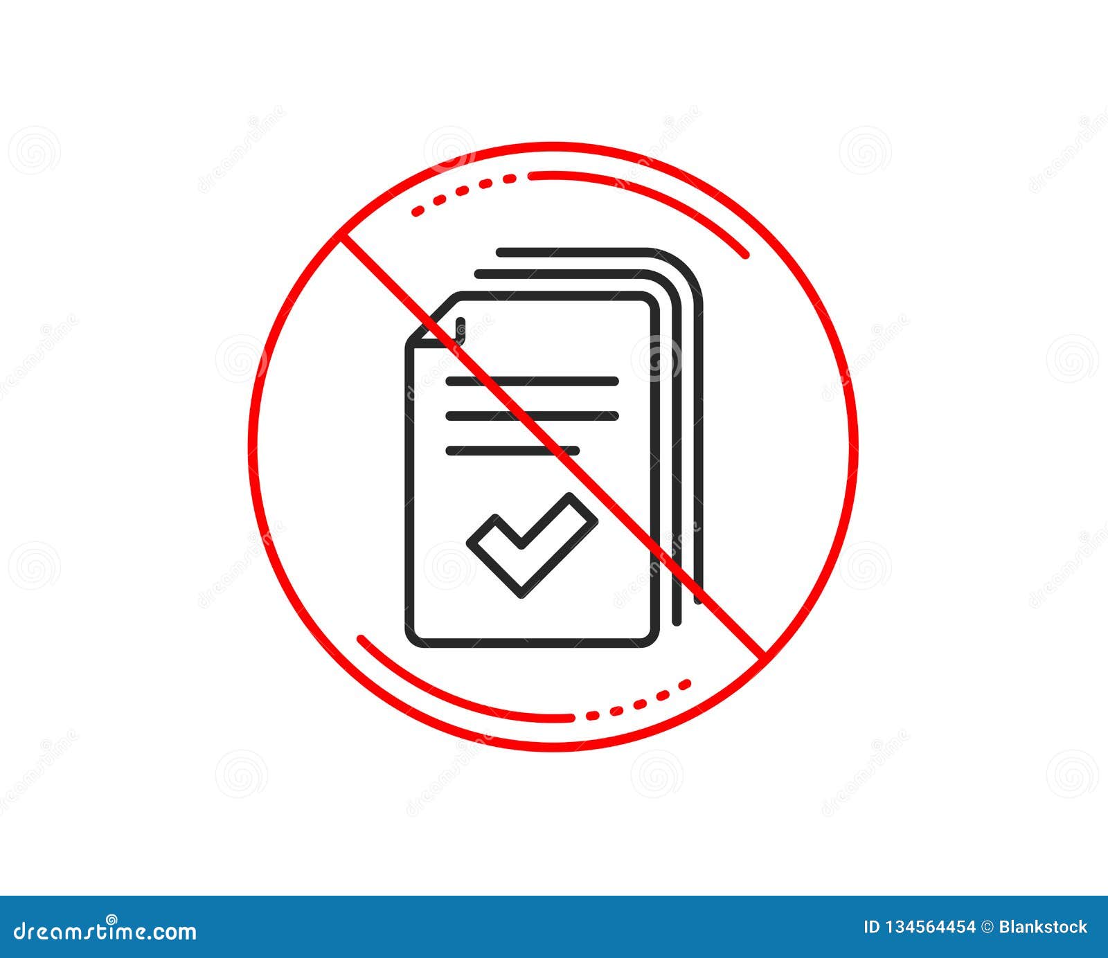 Handout Line Icon. Documents Example Sign. Vector Stock Vector ...