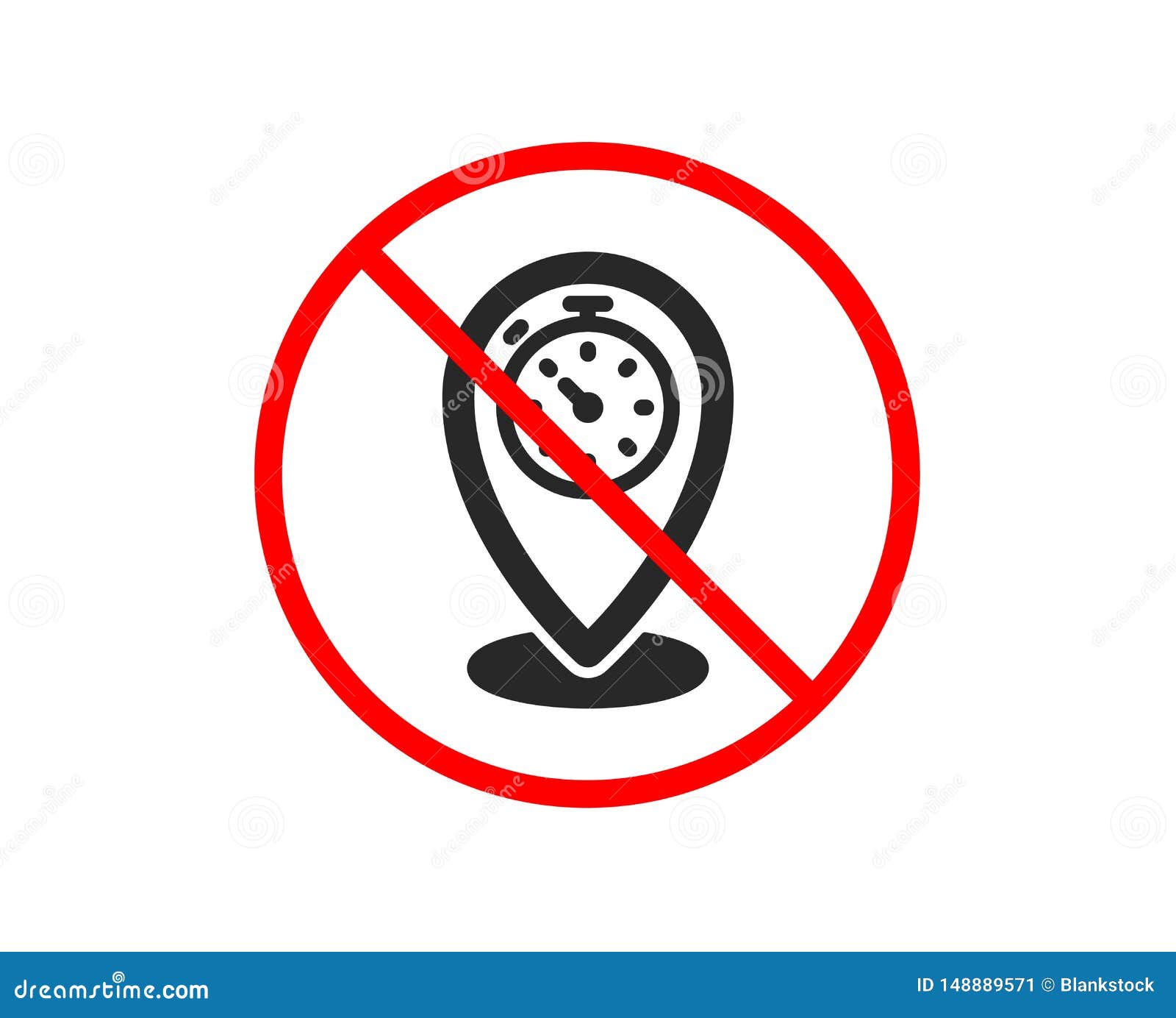 Timer Icon. Time Sign. Location Pointer Symbol. Vector Stock Vector ...