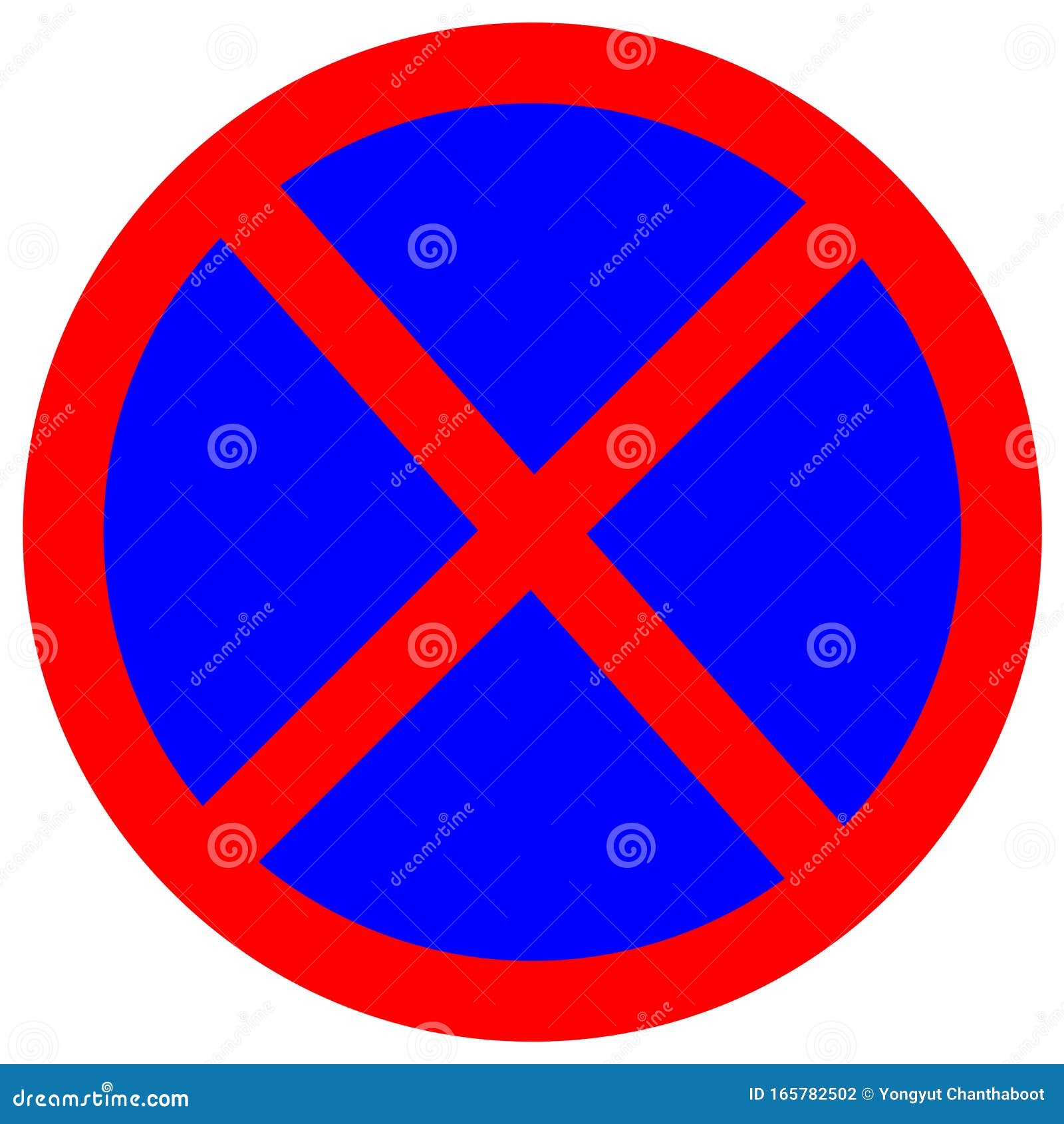 No Stopping And Parking Sign Pattern Vector | CartoonDealer.com #107677294