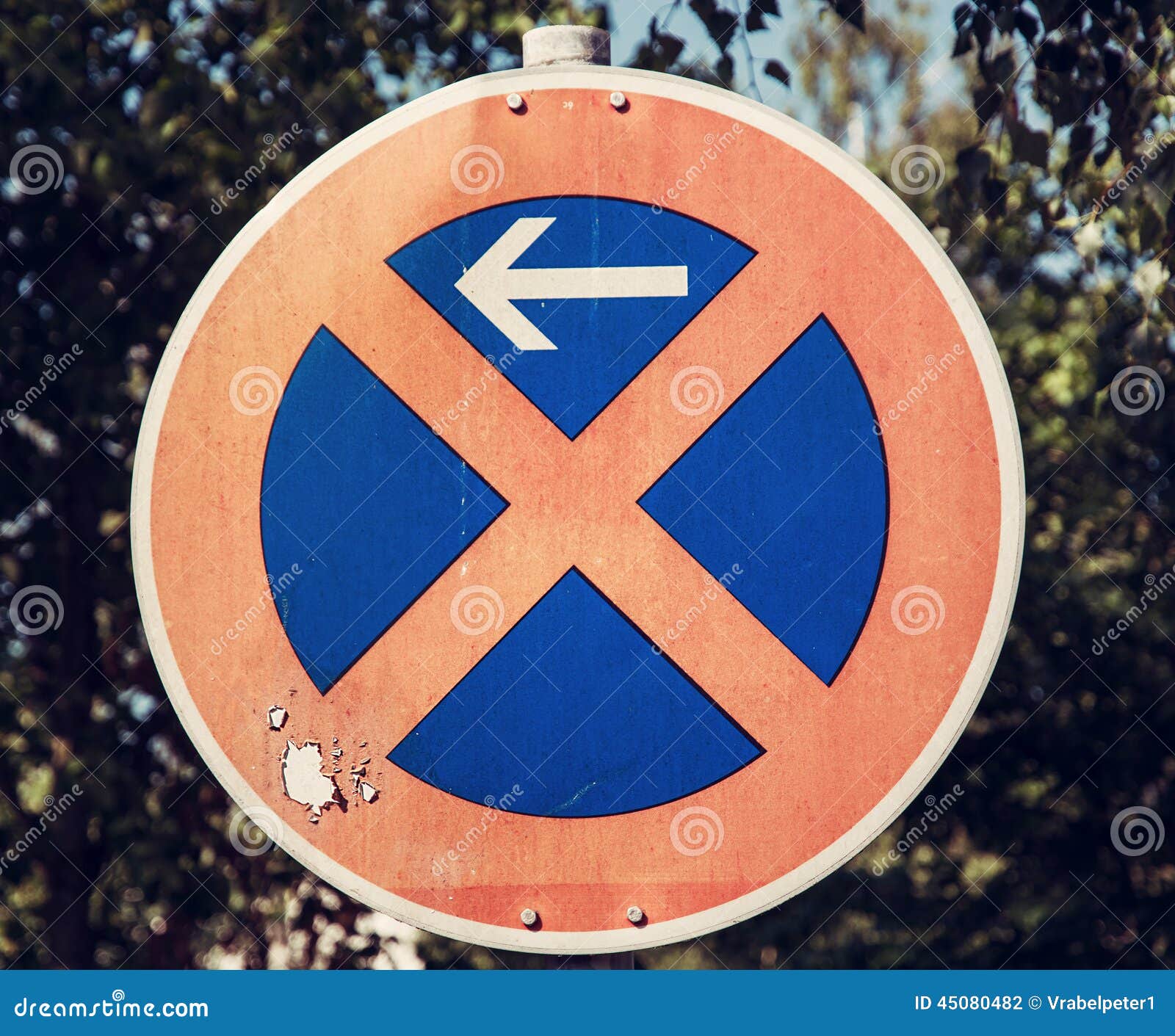 No stopping to the left stock photo. Image of dingy, city - 45080482