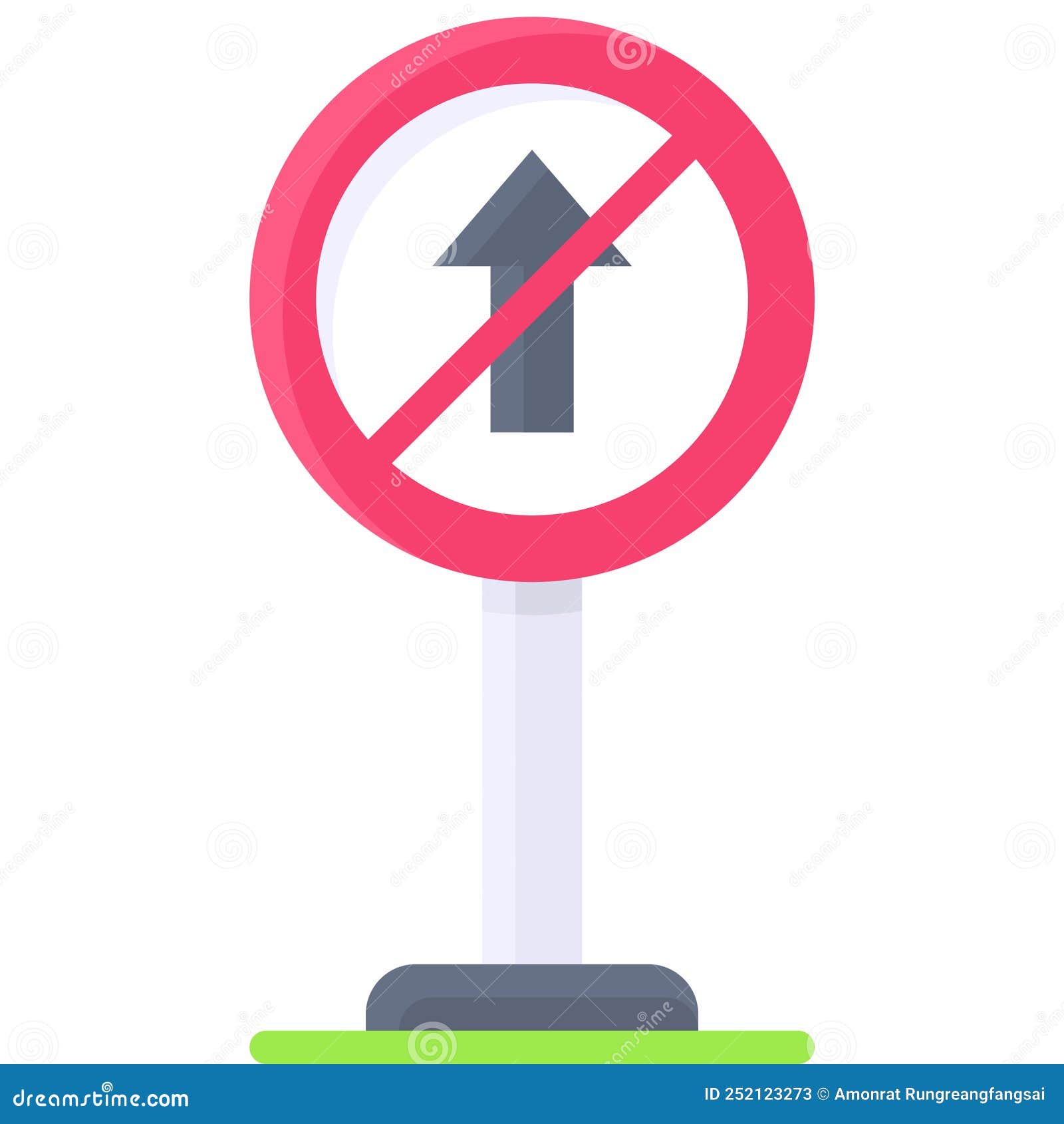 No Straight Icon, Location Map and Navigation Vector Stock Vector ...