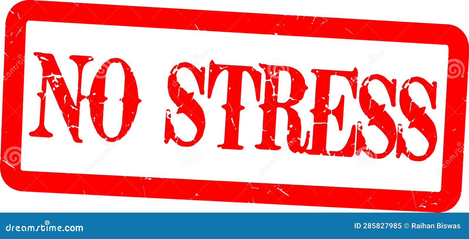 No Stress Stamp Vector Illustration Stock Vector - Illustration of ...
