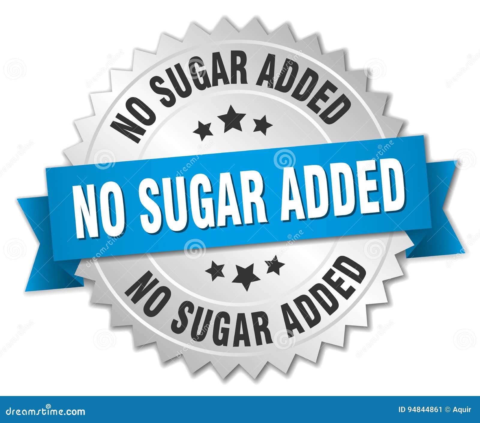 No Sugar Added Sign. No Sugar Added Circular Band Label. No Sugar Added ...