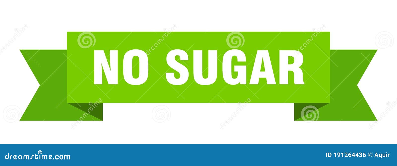 No sugar ribbon. stock vector. Illustration of label - 191264436