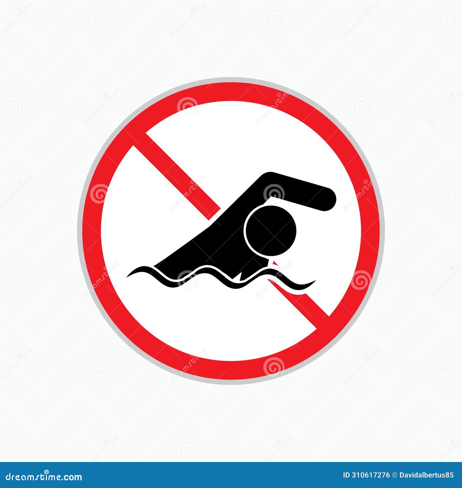 No Swimming Icon, Symbol for Design, Presentation, Website or Apps ...