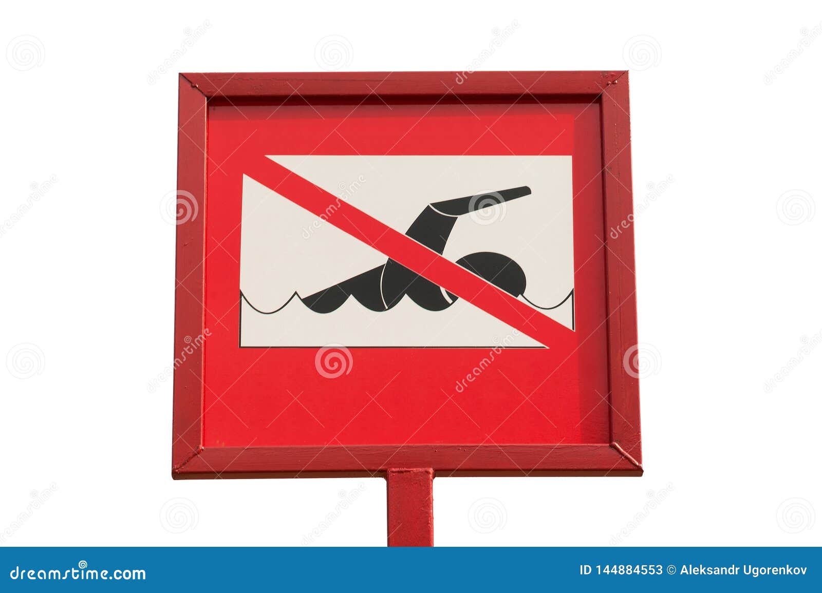 No swim sign stock image. Image of warning, swimming - 144884553