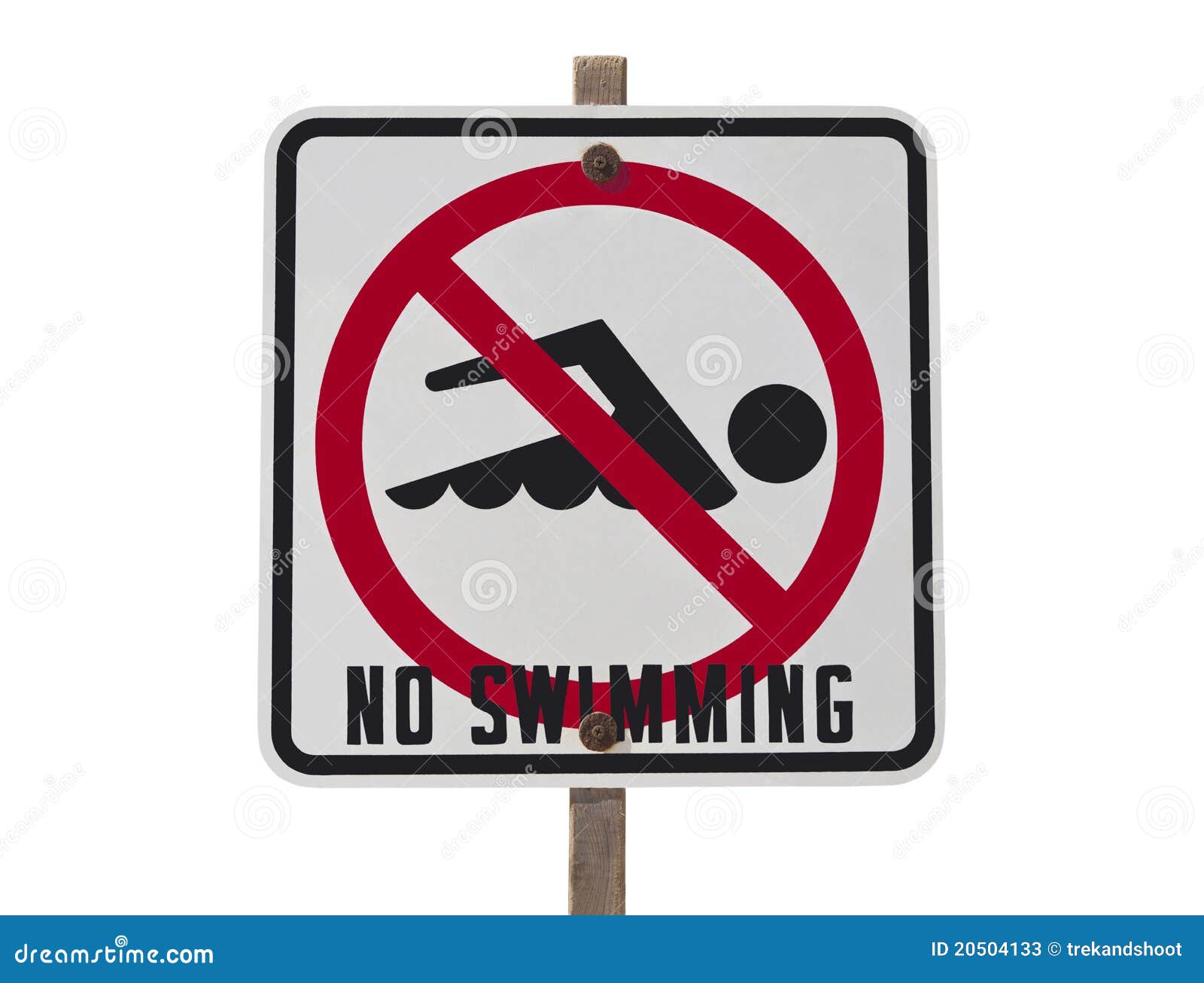 No Swimming Sign stock image. Image of ocean, safety - 20504133