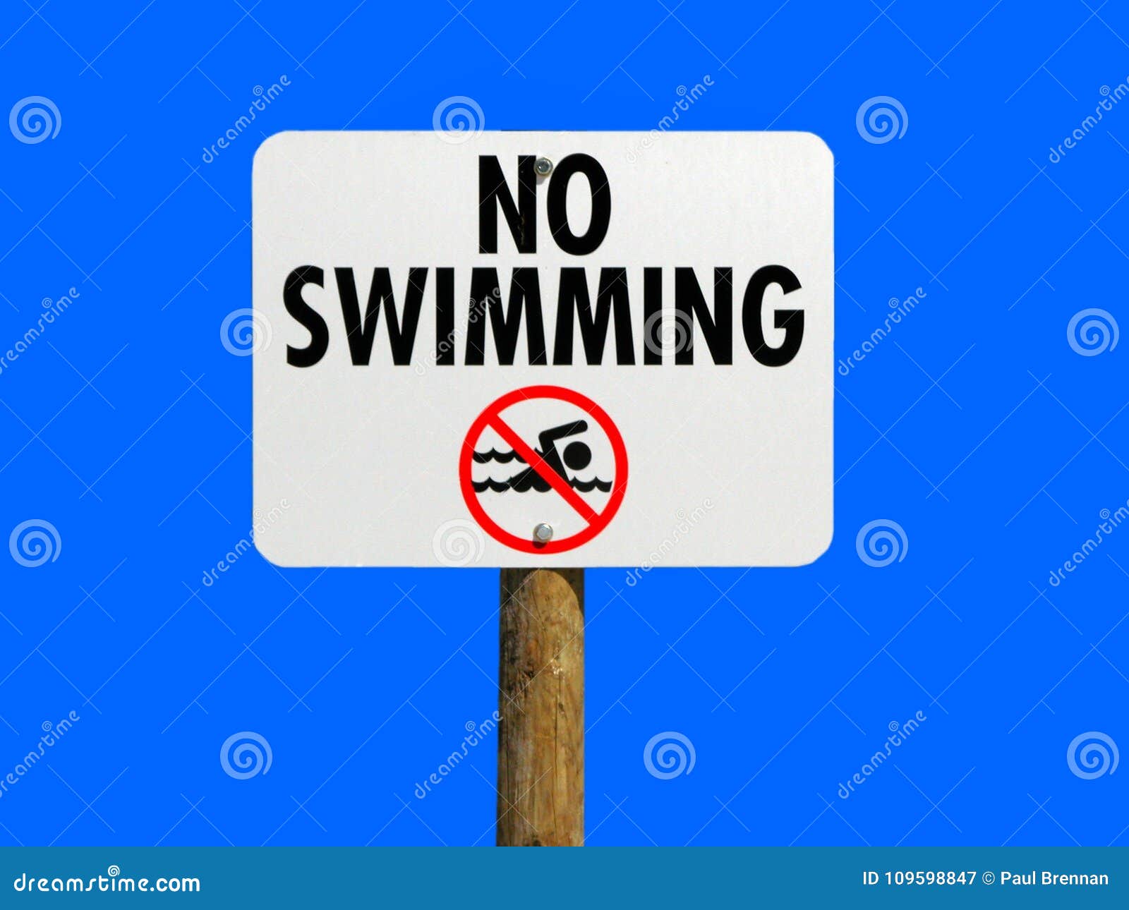 No Swimming Sign stock image. Image of sign, danger - 109598847
