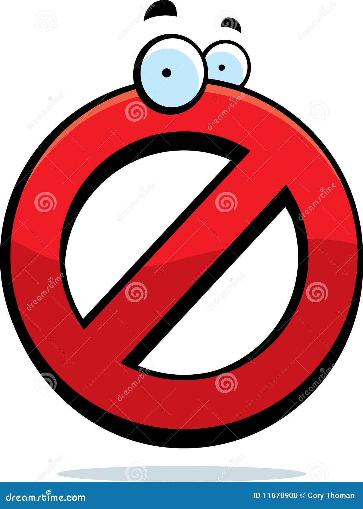 No Symbol stock vector. Illustration of prohibit, cartoon - 11670900