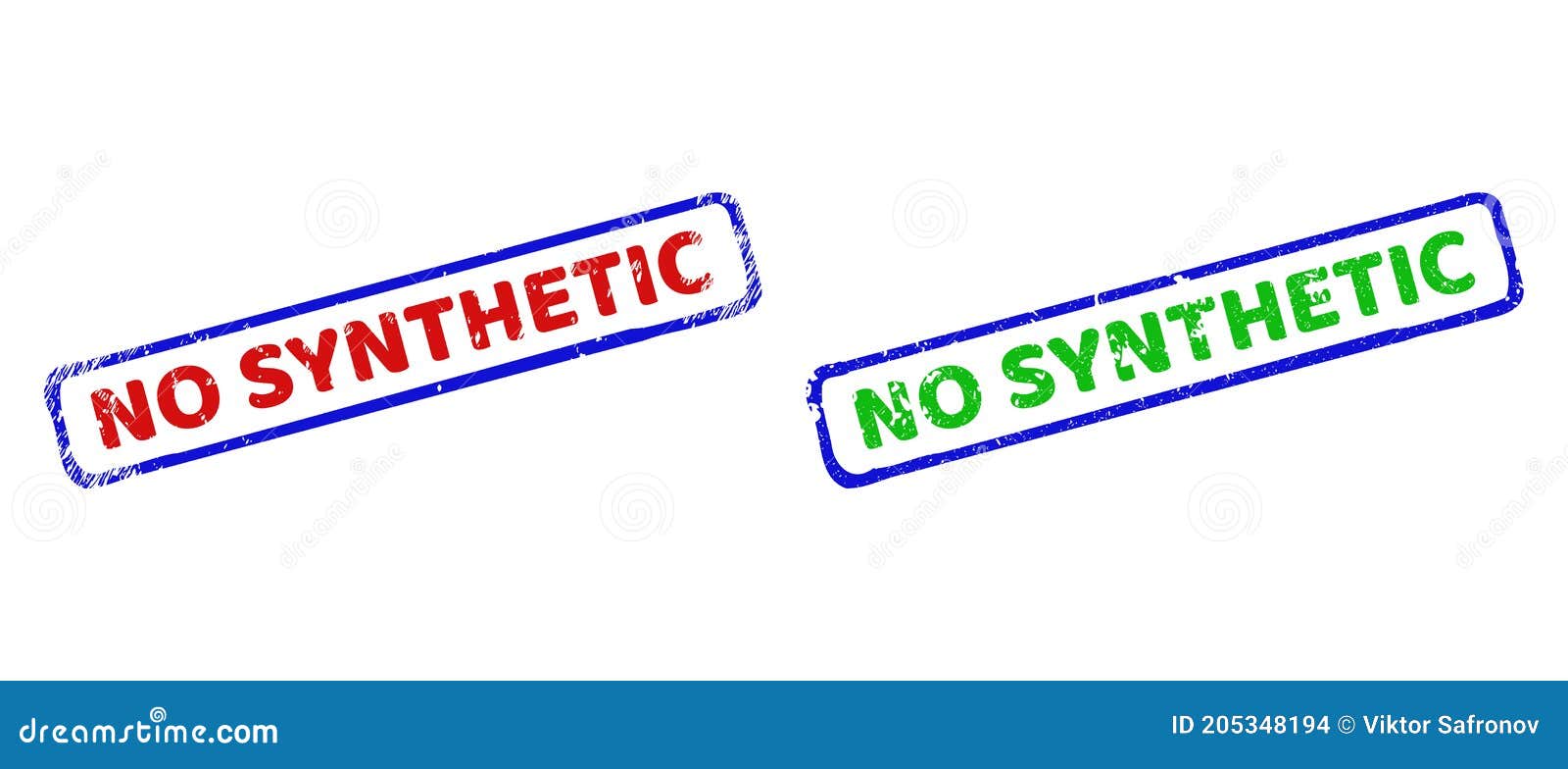 No Synthetic Bicolor Rough Rectangular Seals With Corroded Styles Stock