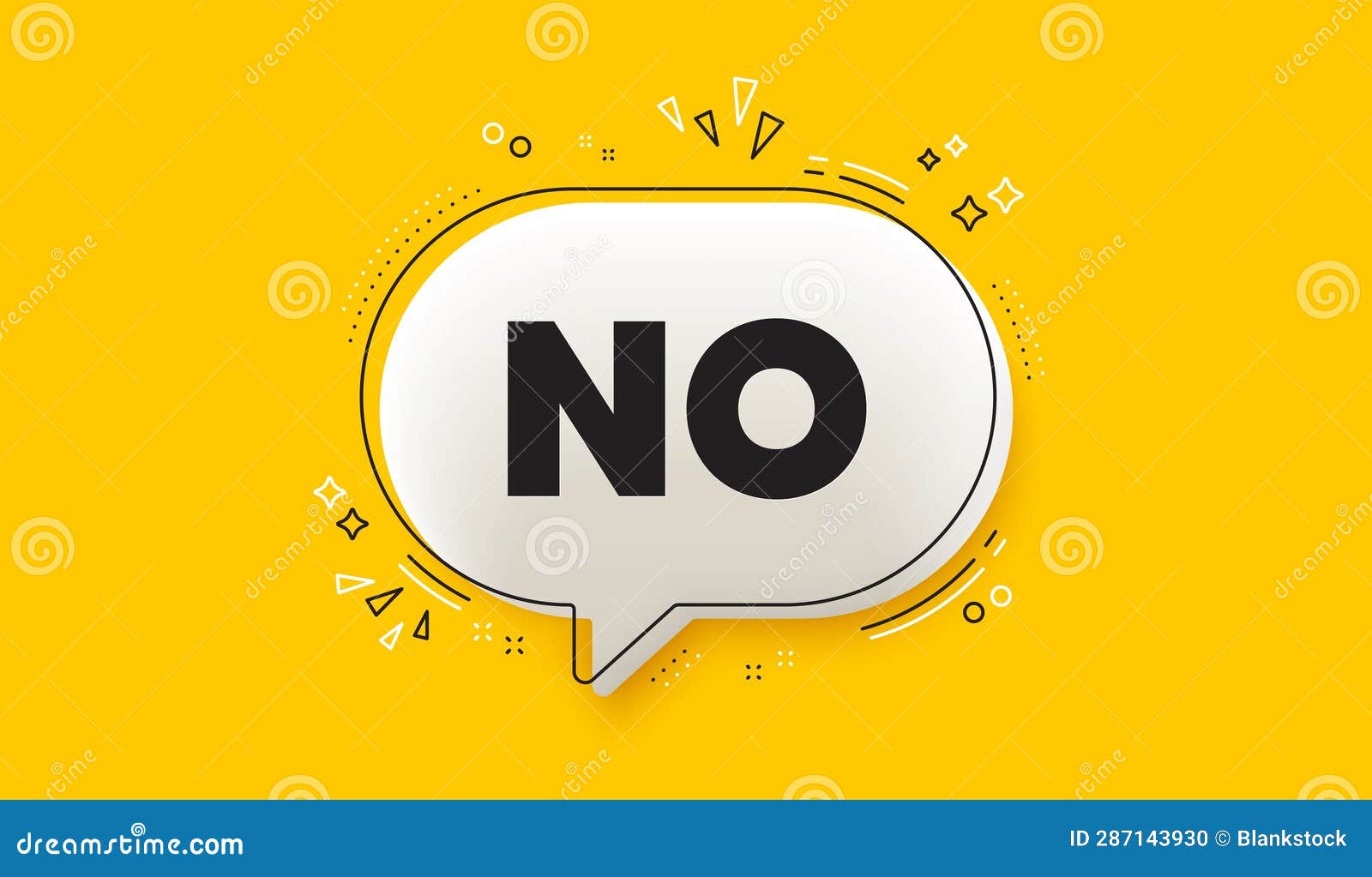 No Tag. Negative Answer Text. Vector Stock Illustration - Illustration ...