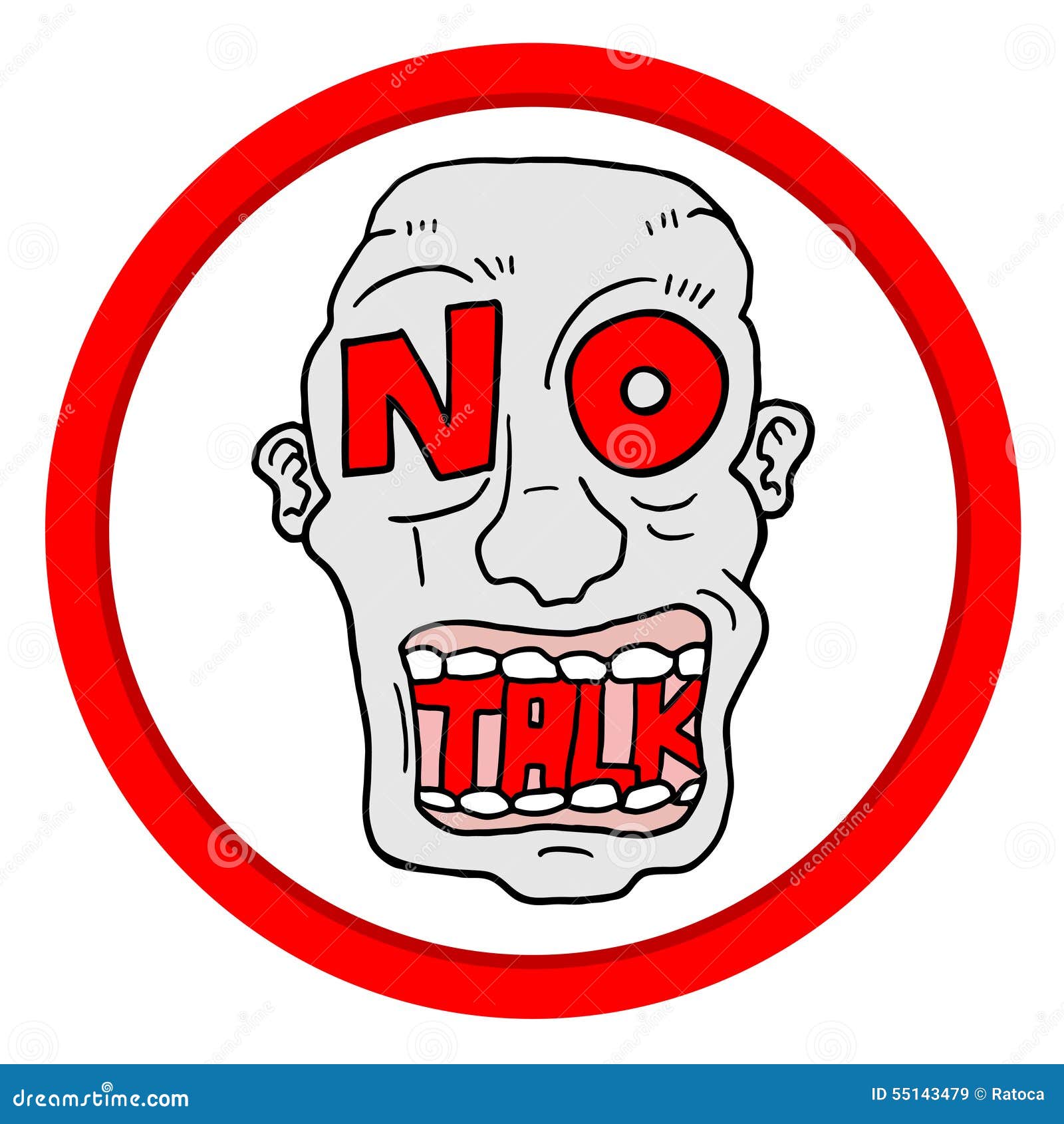 No talk sign stock vector. Illustration of chat, conversation - 55143479
