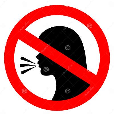 No talk vector sign stock vector. Illustration of restriction - 125555966