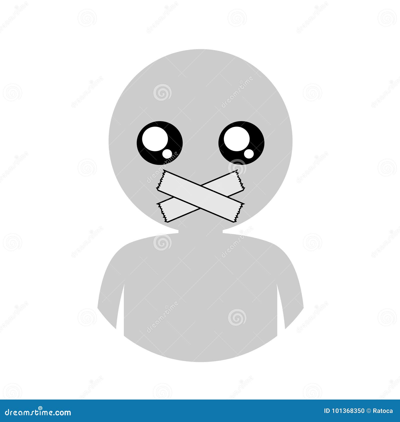 No talking icon stock vector. Illustration of silence - 101368350