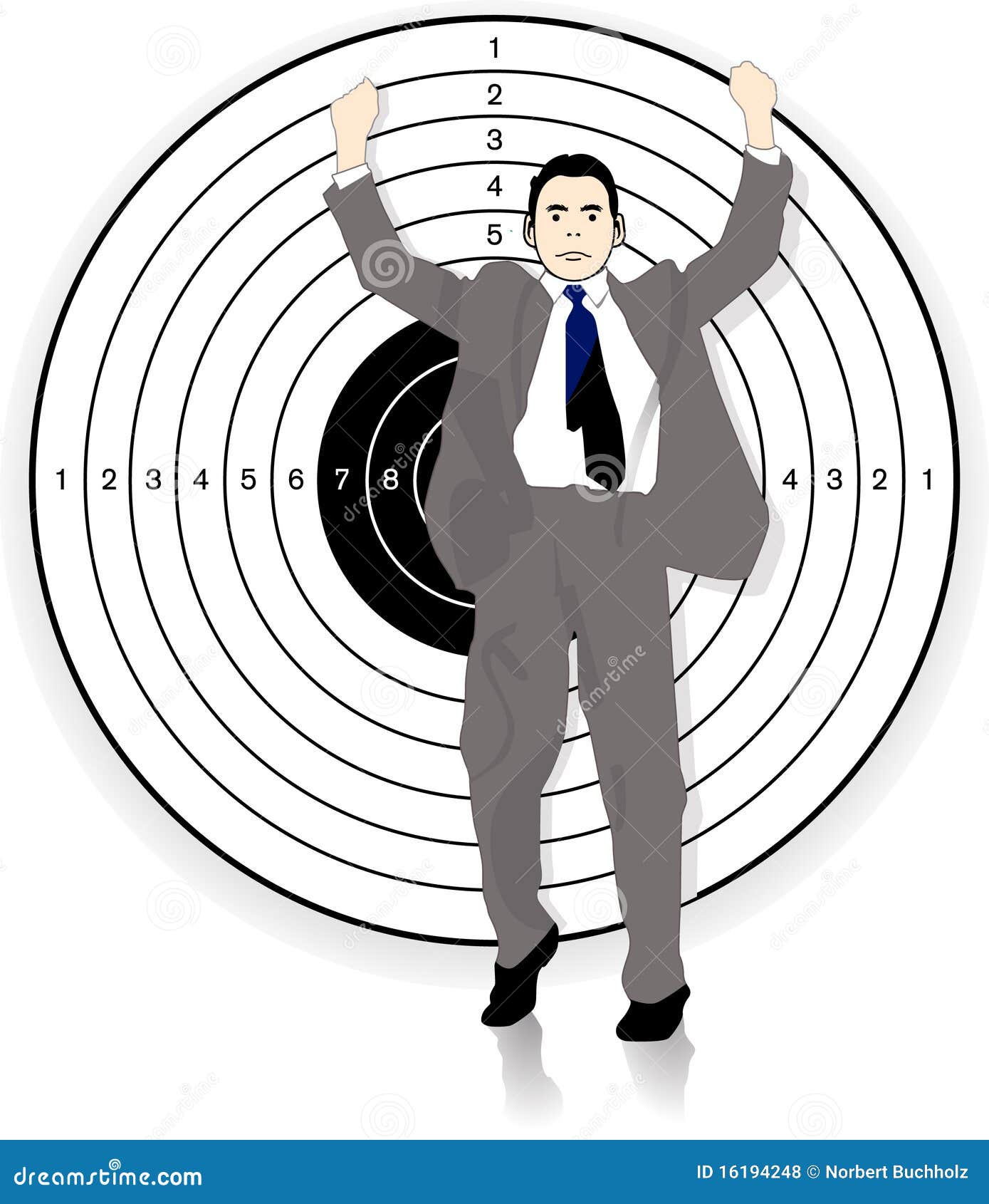 No target stock vector. Illustration of attack, rivalry - 16194248