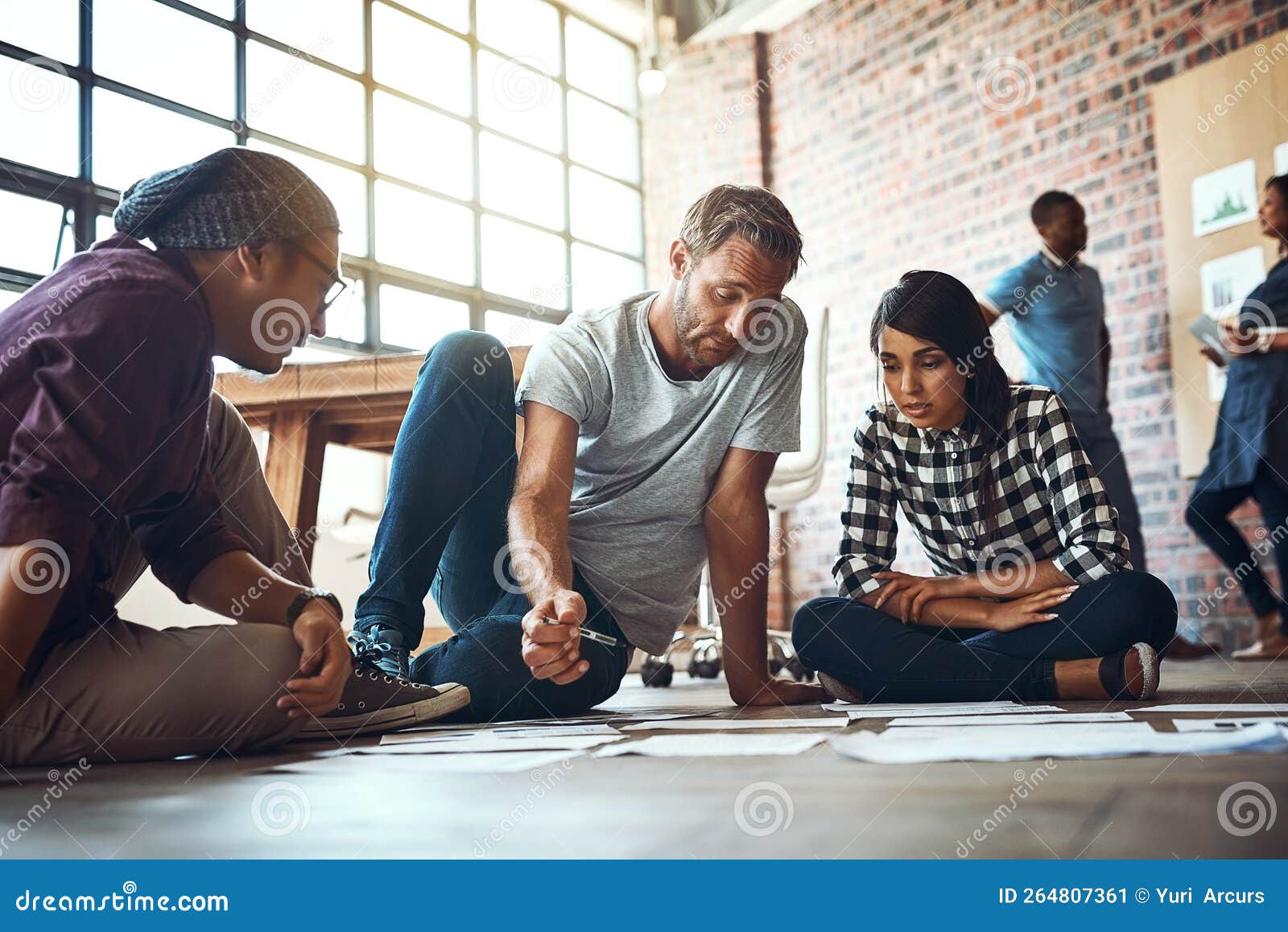 No Team Works without Teamwork. a Team of Entrepreneurs Collaborating ...