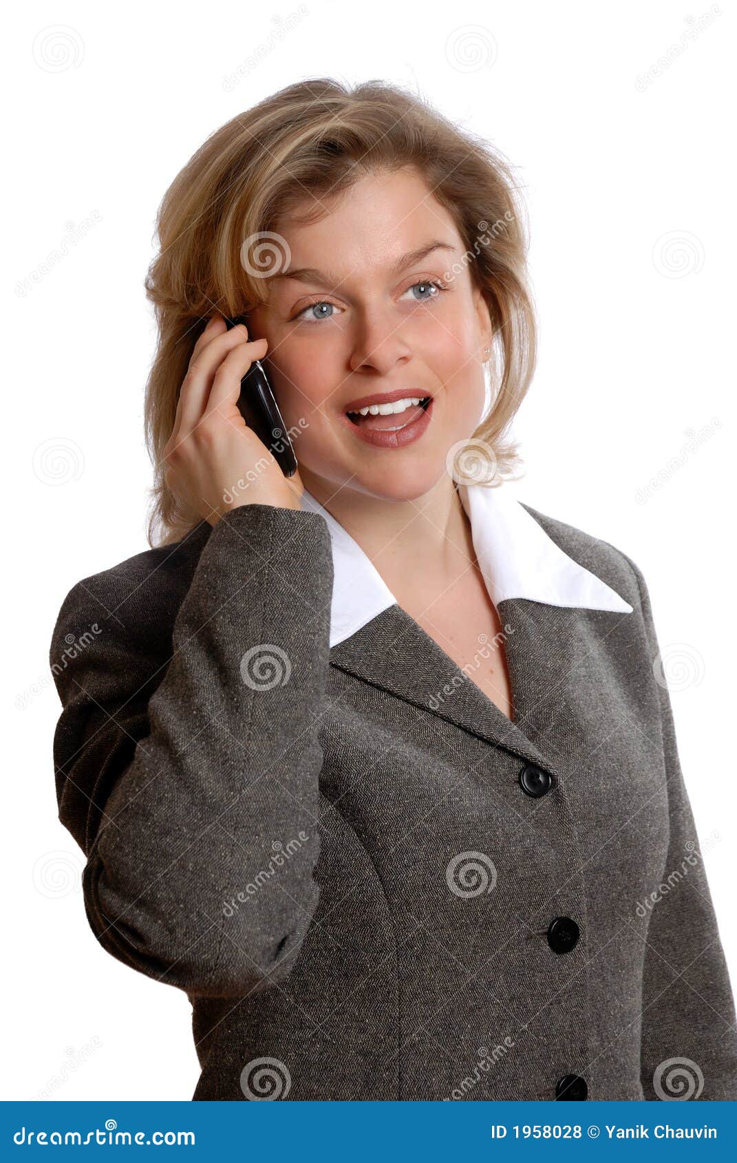 No telefone foto de stock. Imagem de escute, revestimento - 1958028