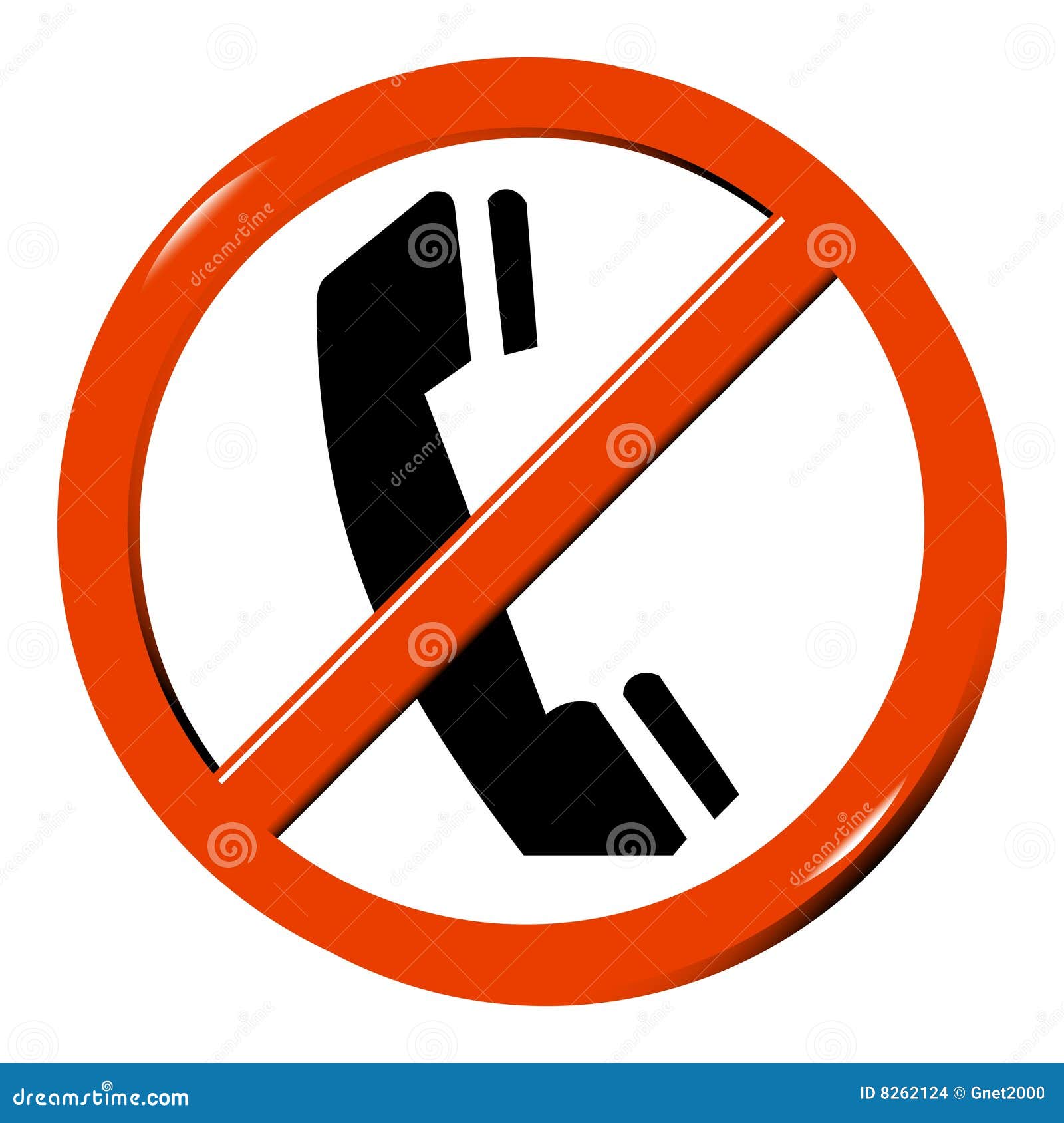 No telephone stock vector. Illustration of road, alert - 8262124