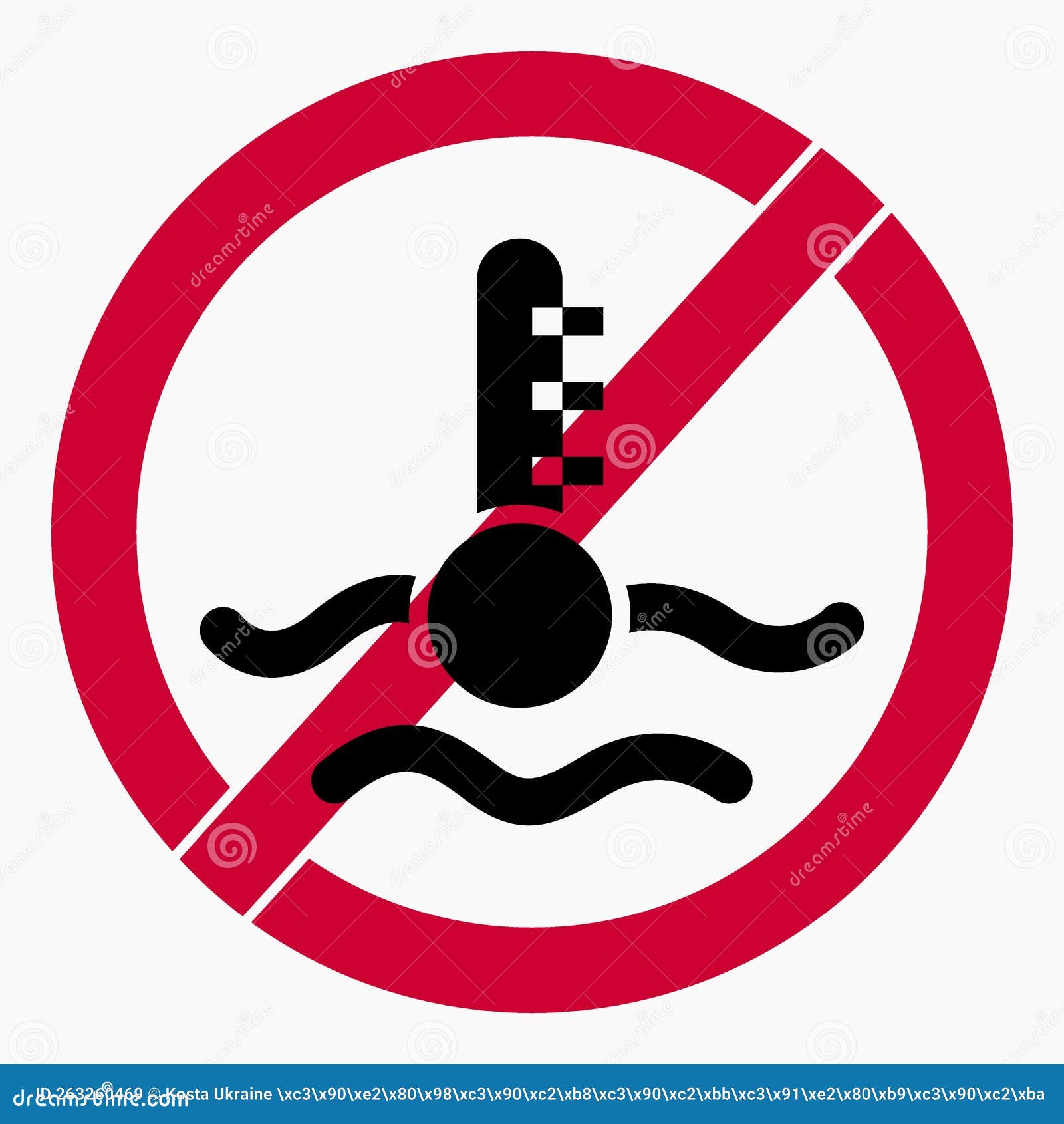 No temperature stock vector. Illustration of vector - 263260469