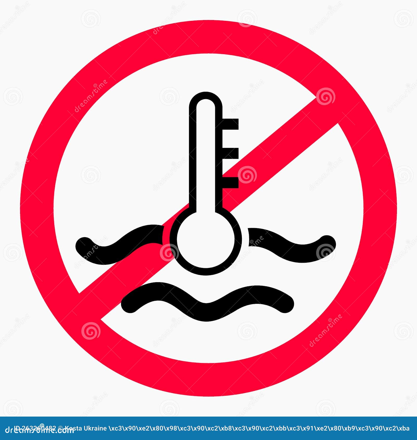 No temperature stock vector. Illustration of flat, symbol - 263260482
