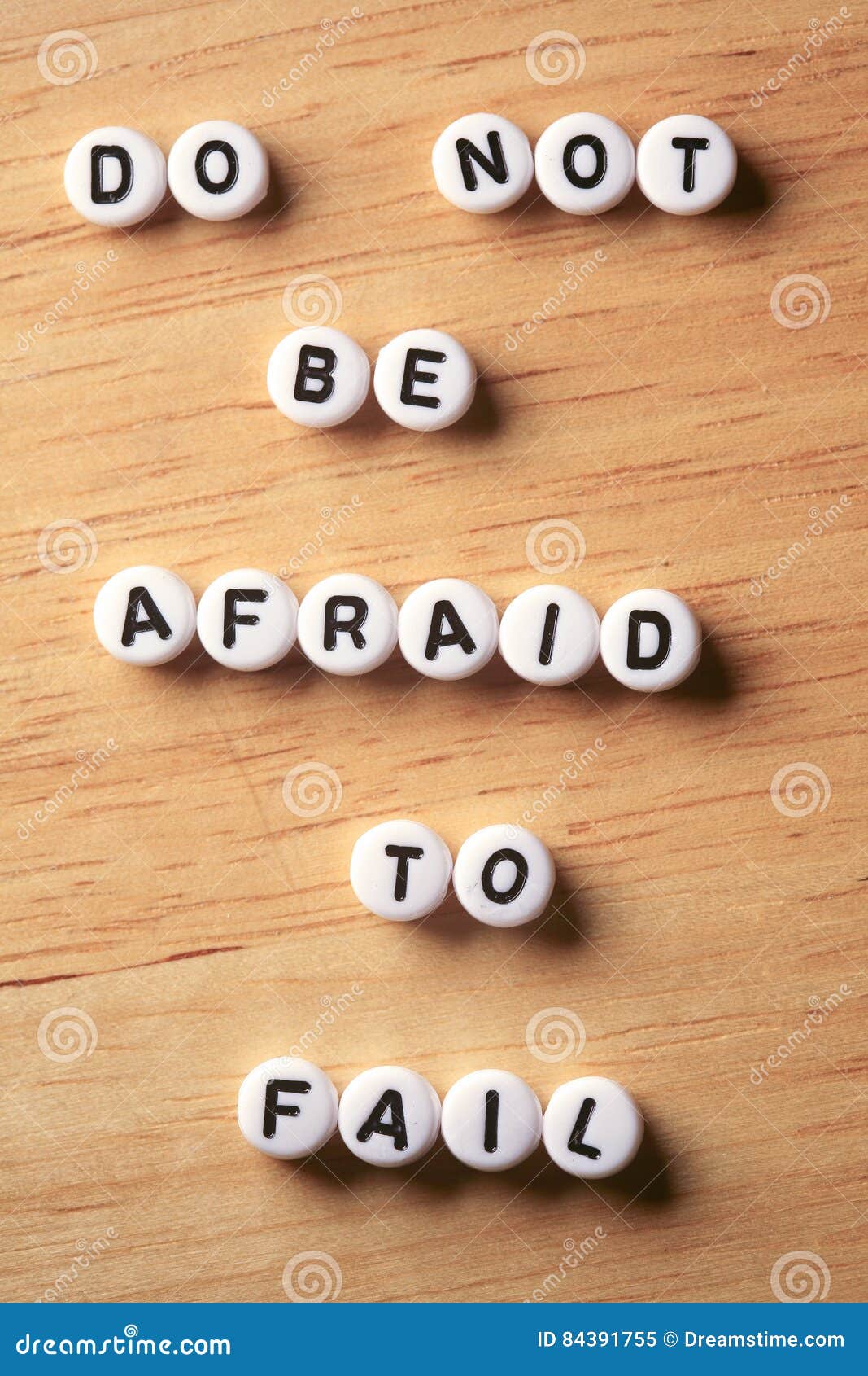 No tenga miedo de fallar imagen de archivo. Imagen de incidentes - 84391755