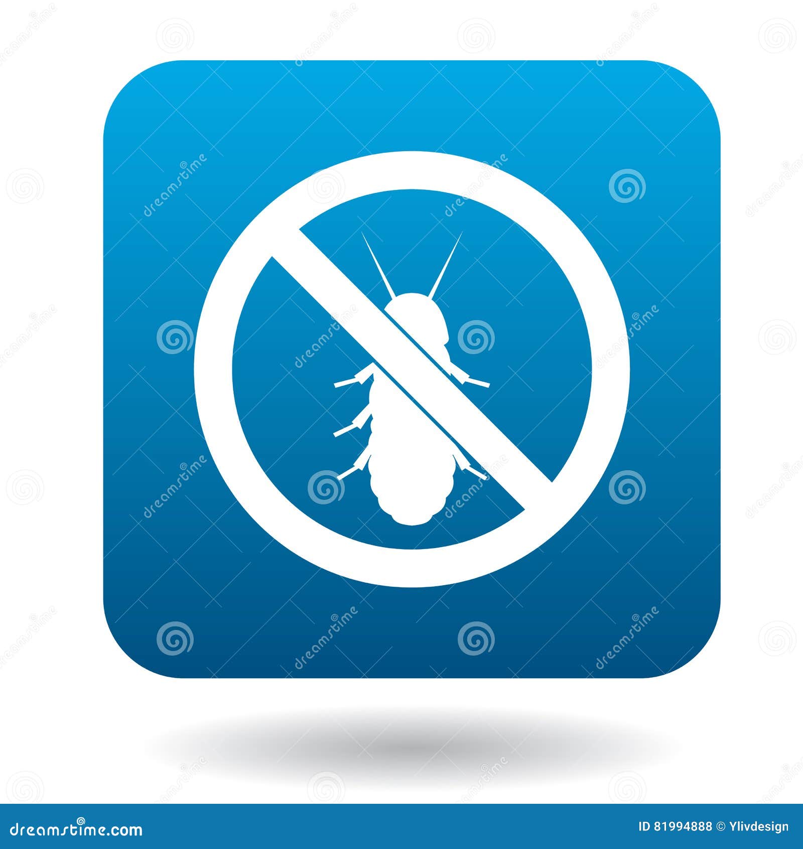 No Termite Sign Icon, Simple Style Stock Vector - Illustration of ...