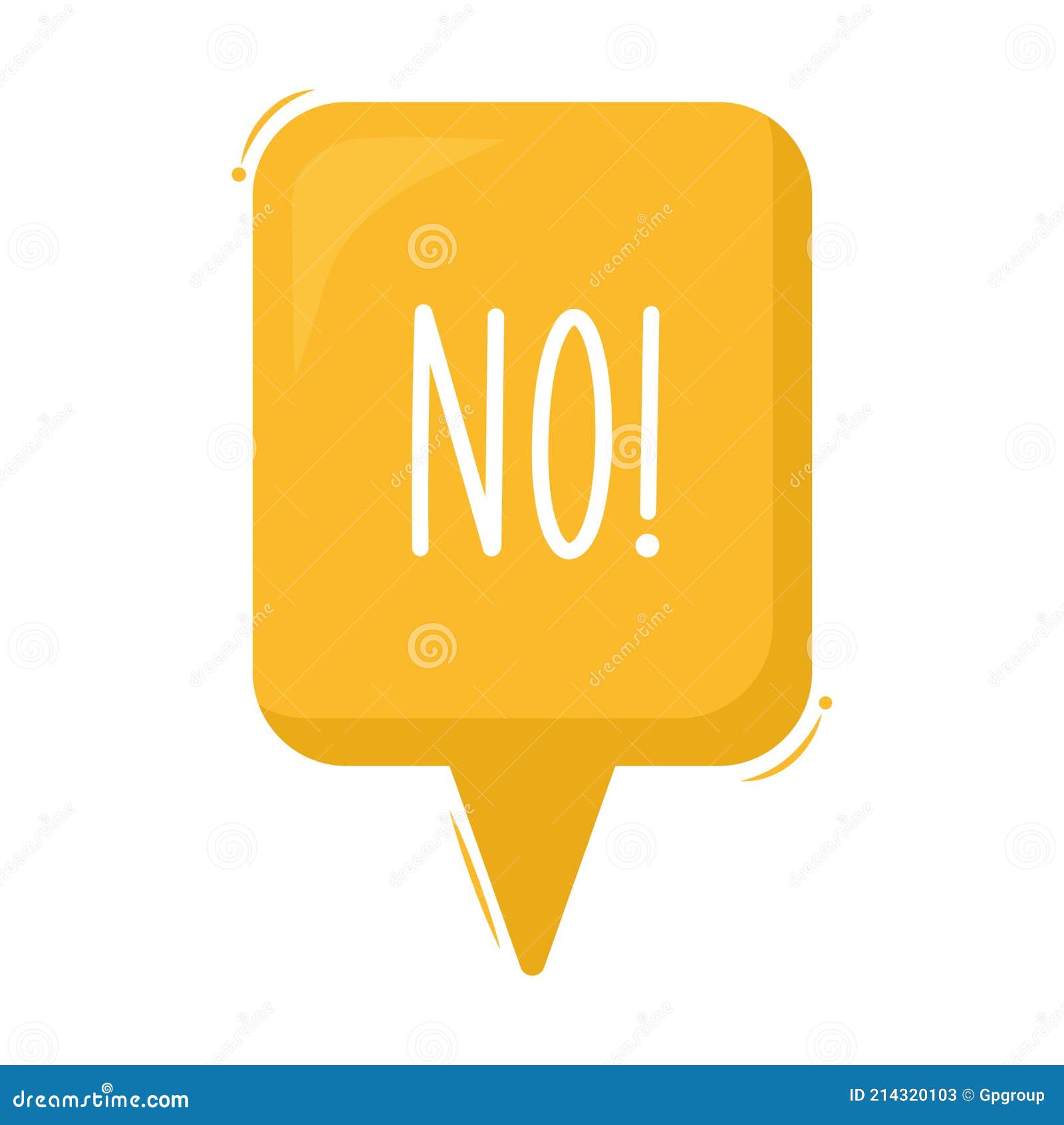 No text balloon stock vector. Illustration of message - 214320103