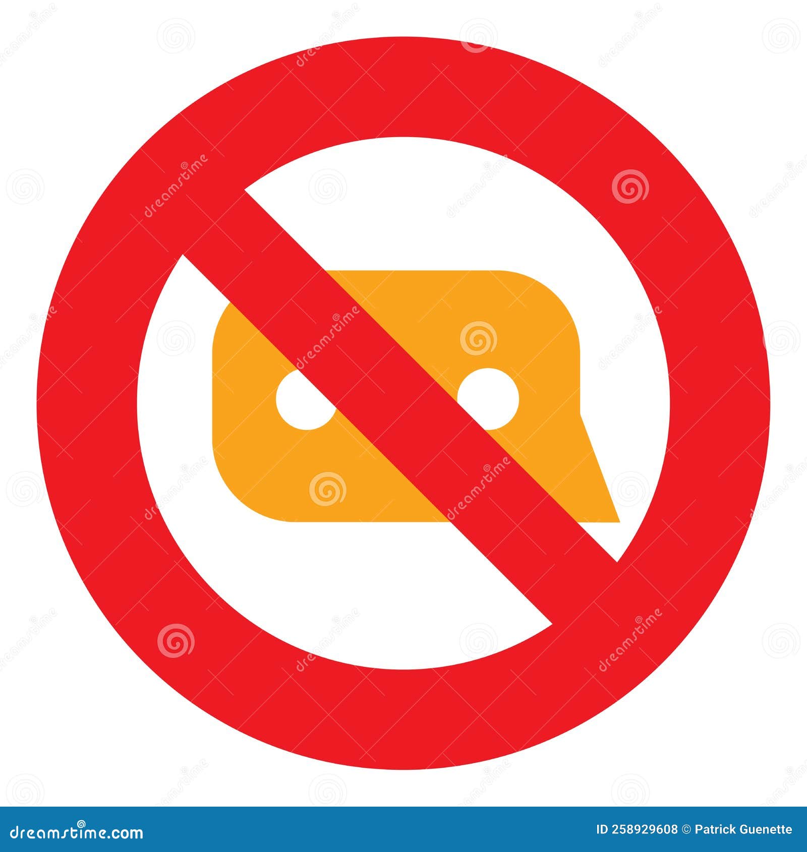 No texting allowed, icon stock vector. Illustration of prohibited ...