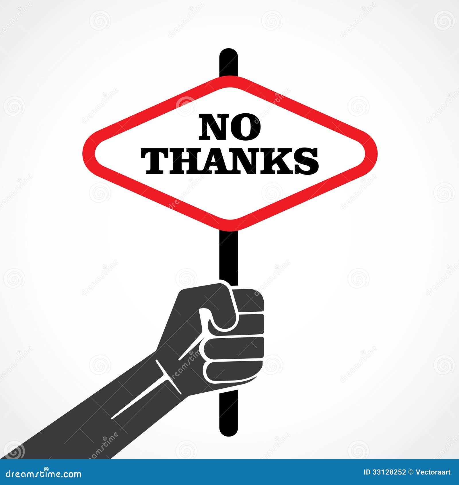 No thanks banner stock photo. Image of people, deny, disclaimer - 33128252
