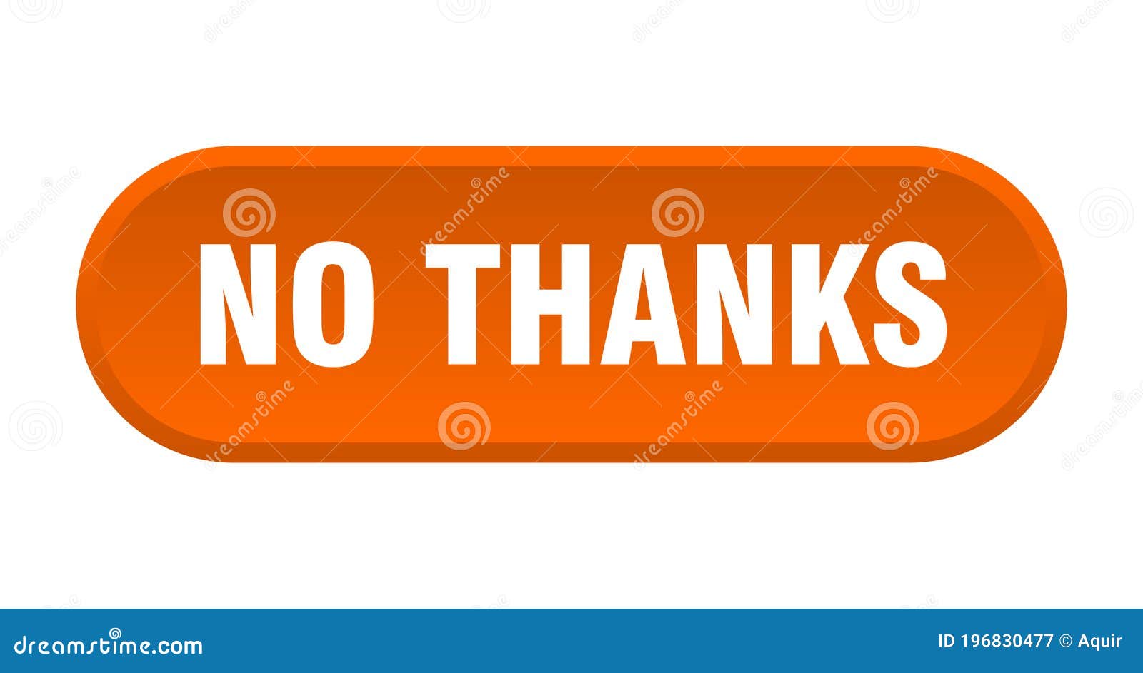 No thanks button stock vector. Illustration of sign - 196830477