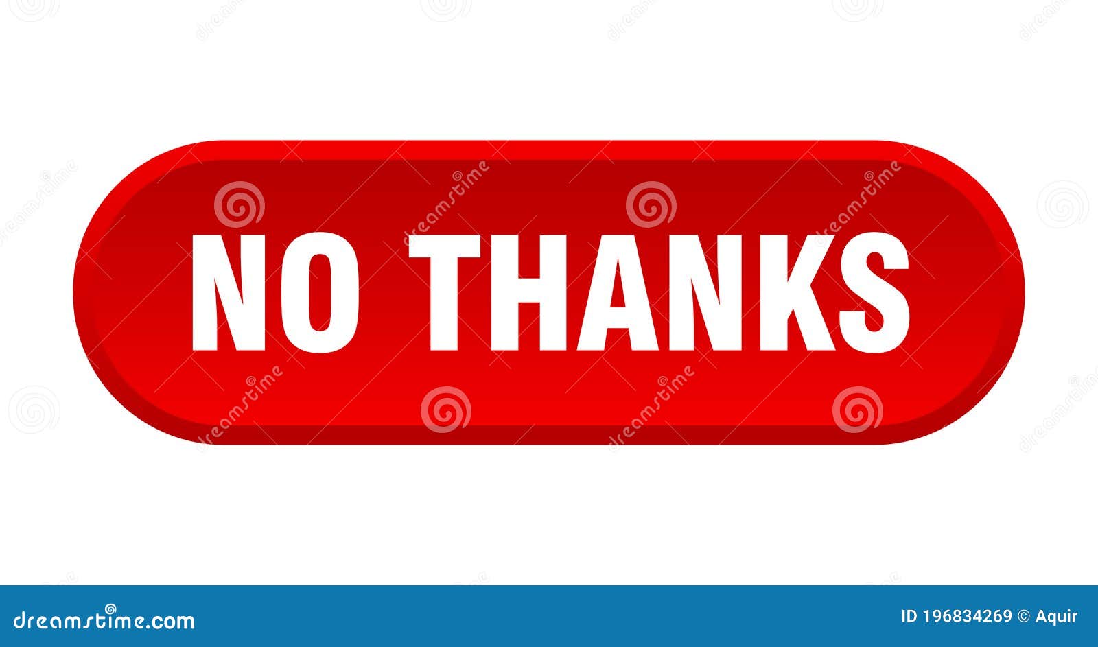 No thanks button stock vector. Illustration of push - 196834269