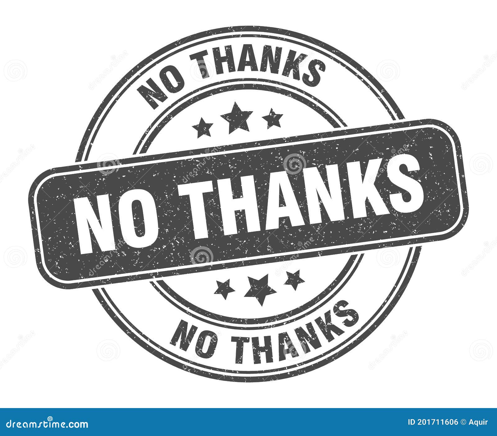 No Thanks Stamp. No Thanks Round Grunge Sign Stock Vector ...