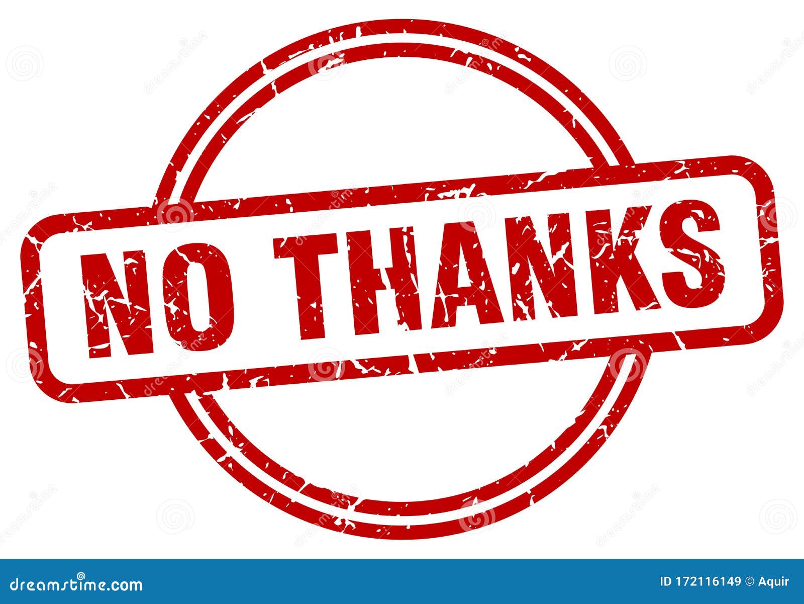No Thanks Stamp. No Thanks Round Grunge Sign Stock Vector ...