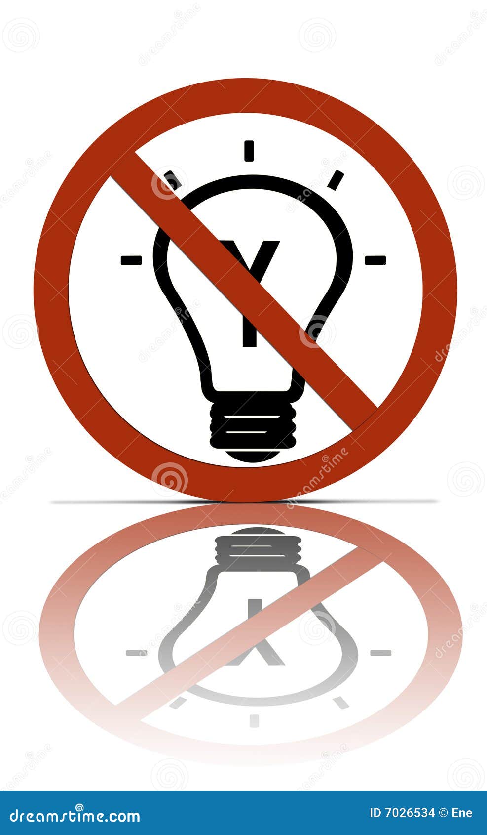 No thinking allowed symbol stock illustration. Illustration of ...