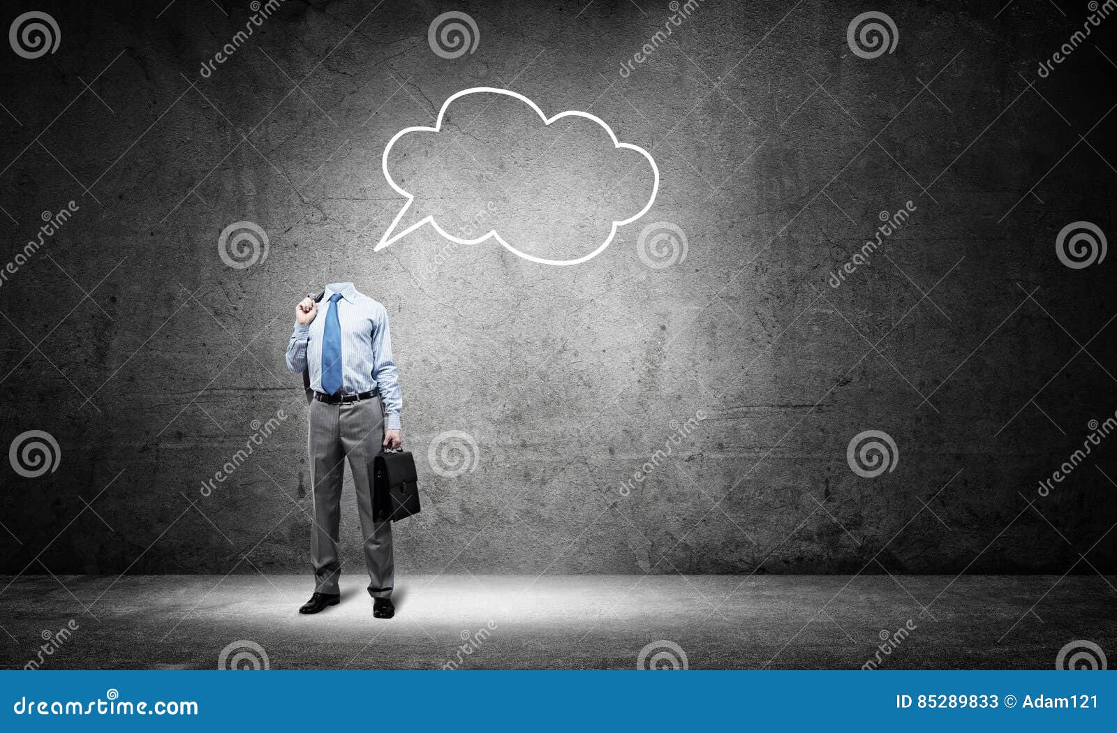 No thoughts in his head stock image. Image of message - 85289833