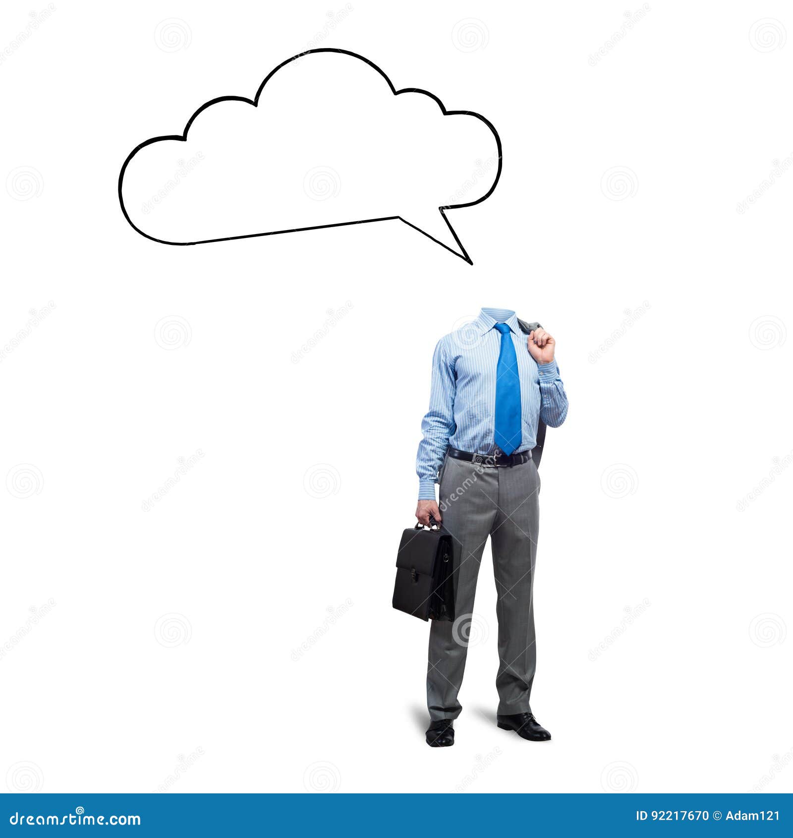No thoughts in his head stock photo. Image of corporate - 92217670